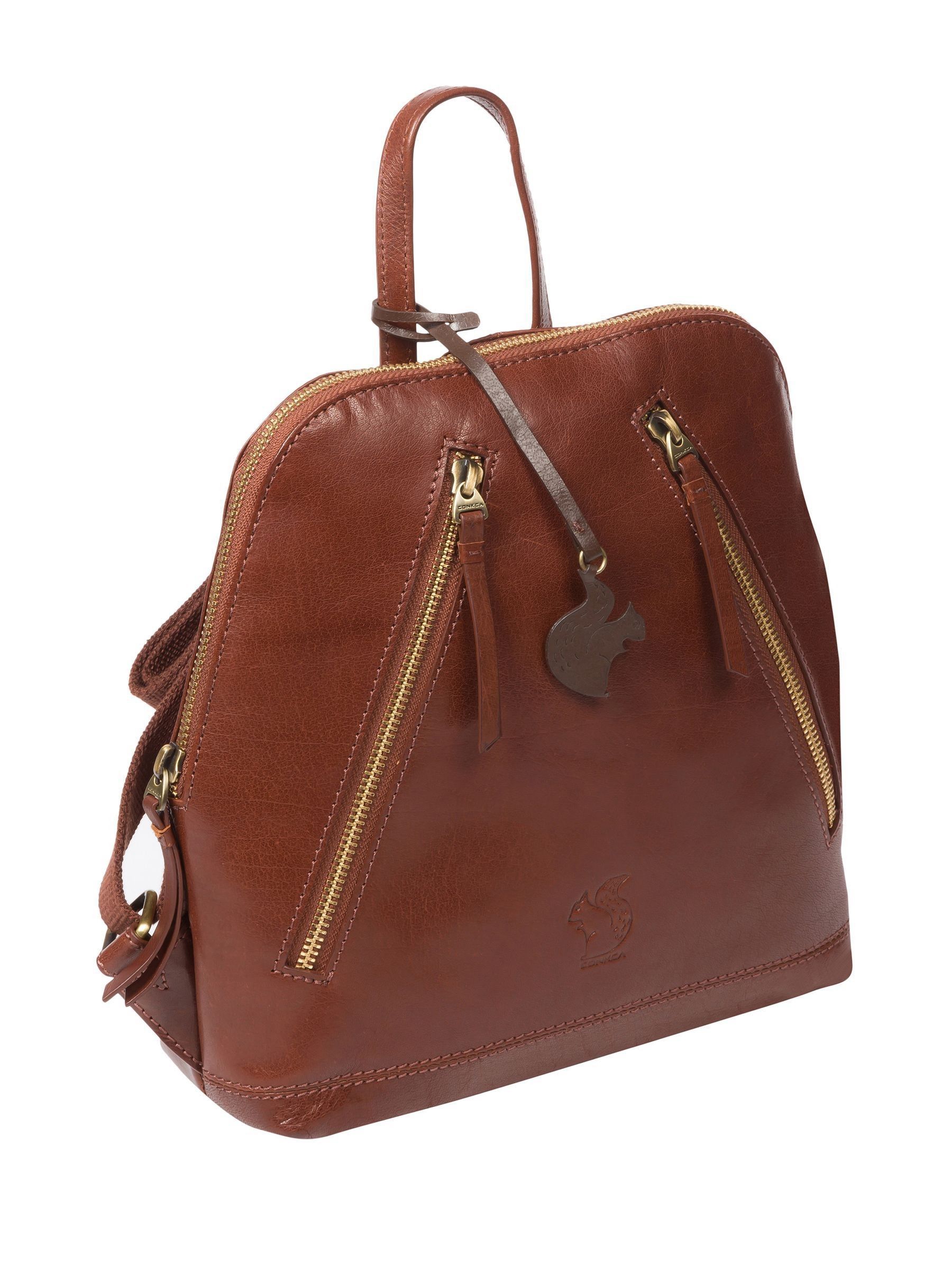 Buy Conker Brown Zoe Leather Backpack from the Next UK online shop