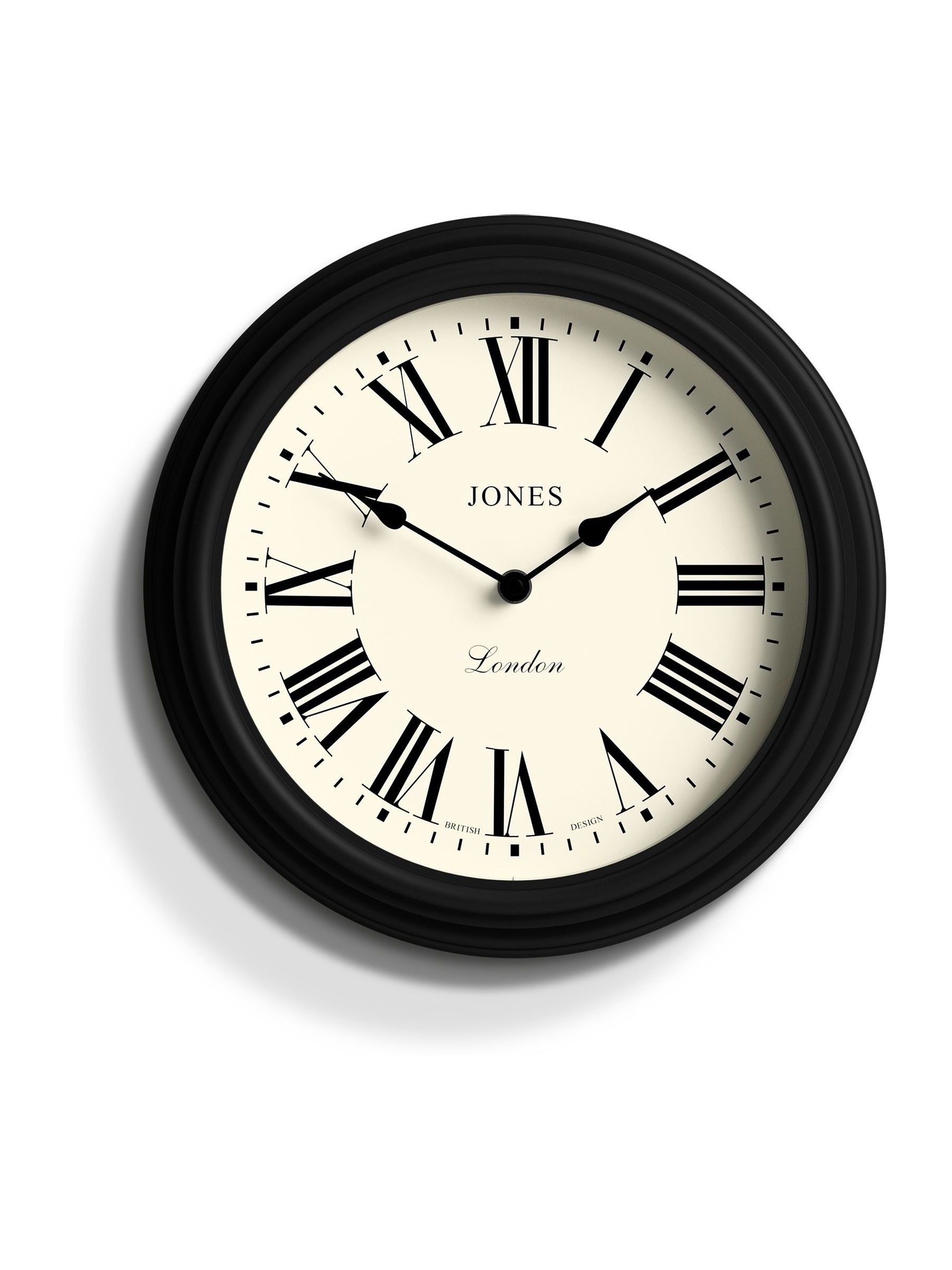 Buy Jones Clocks Black A Decorative Wall Clock from the Next UK online shop