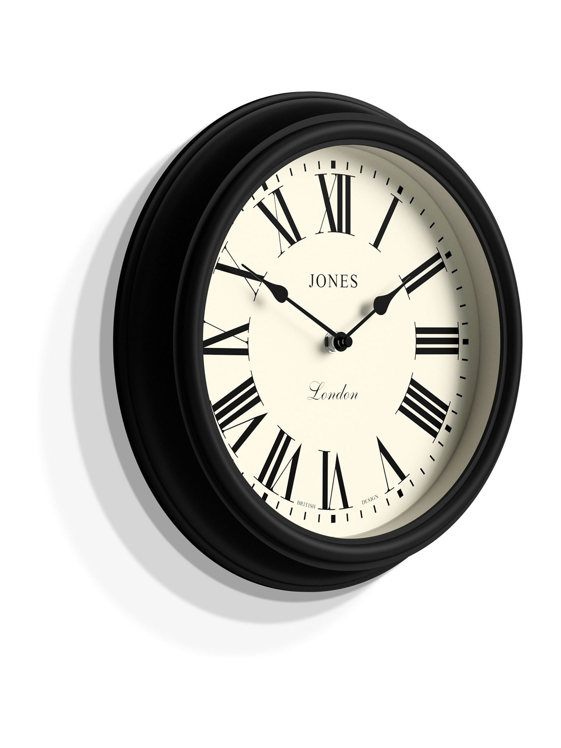 Buy Jones Clocks Black A Decorative Wall Clock from the Next UK online shop
