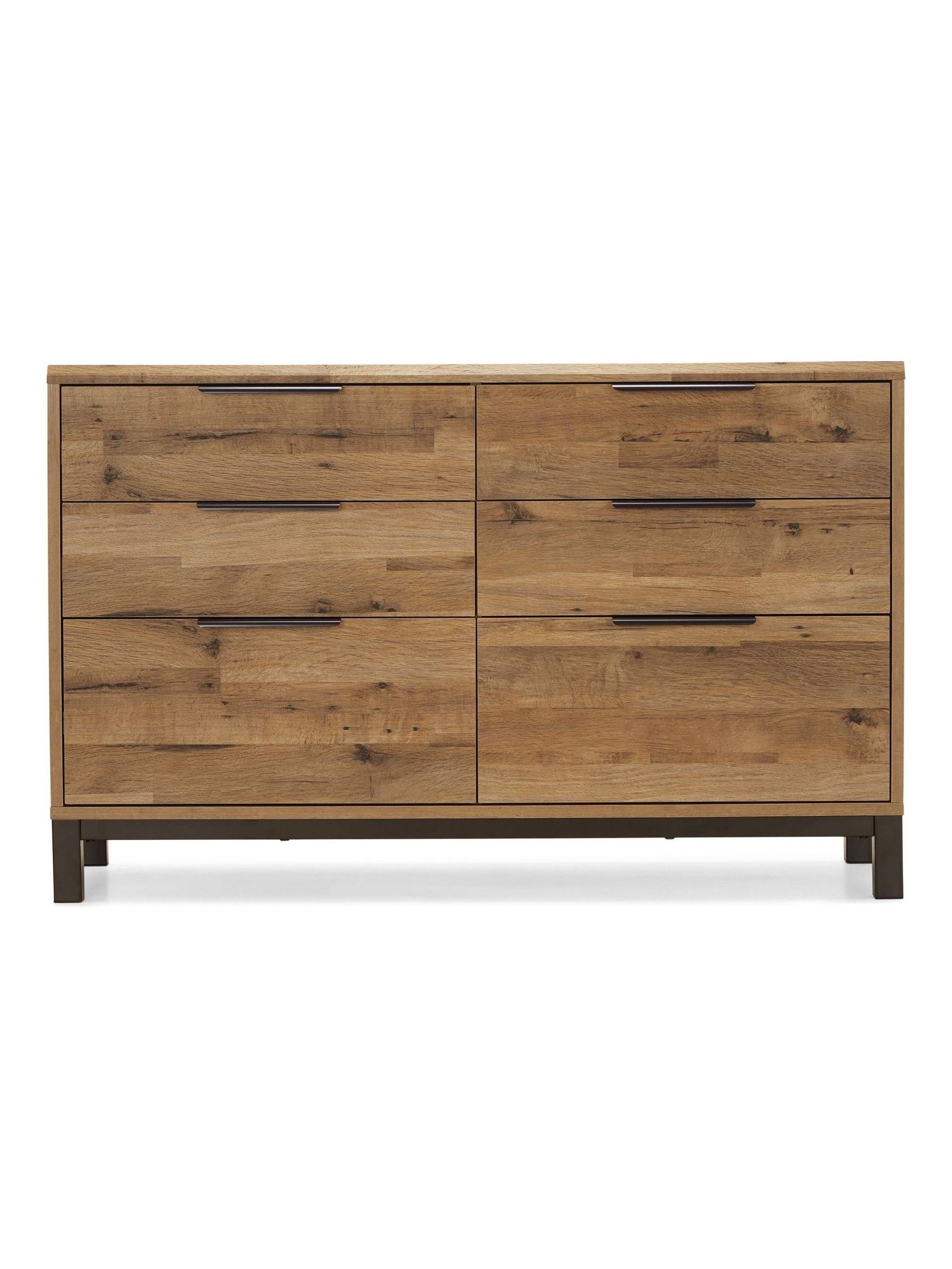 Buy Dark Bronx Oak Effect 6 Drawer Chest of Drawers from the Next UK ...