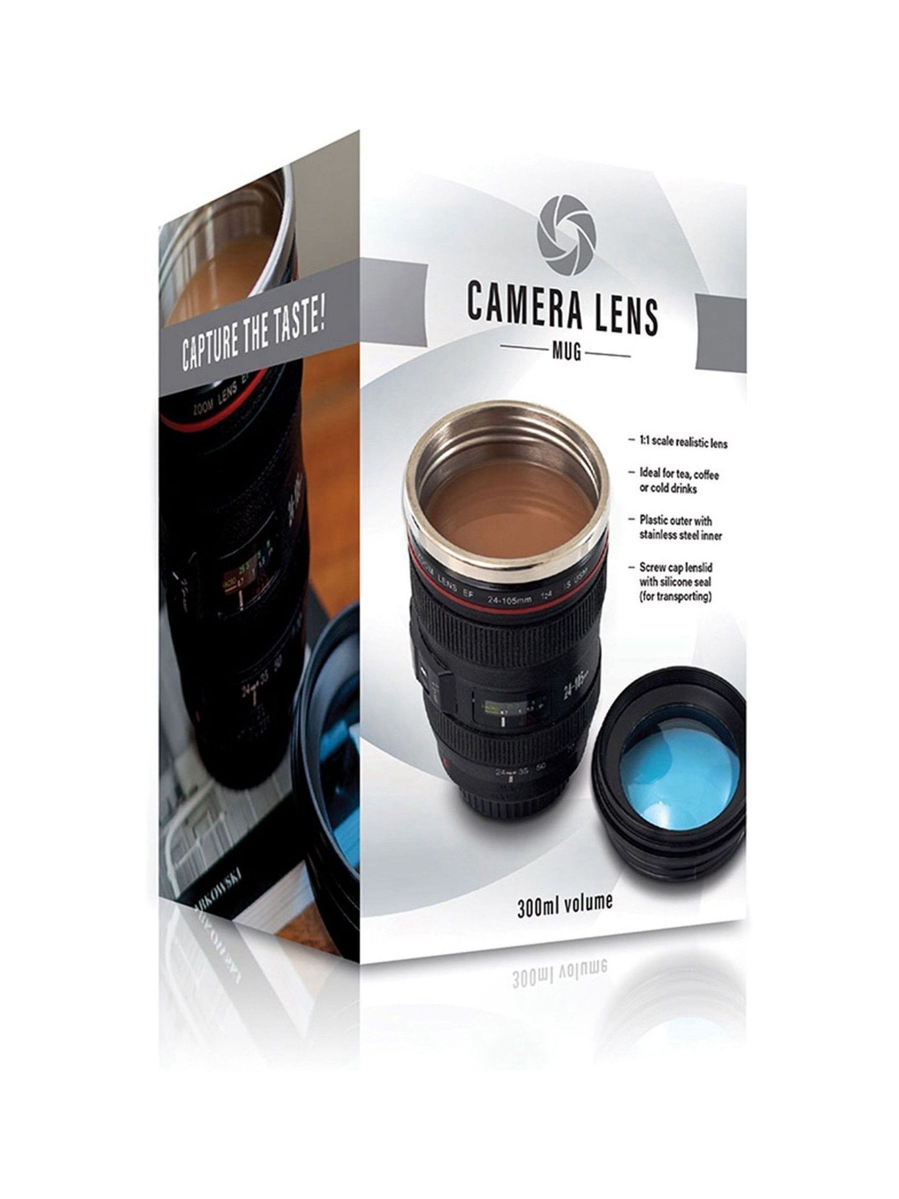 Buy MenKind Camera Lens Mug With Lid from the Next UK online shop