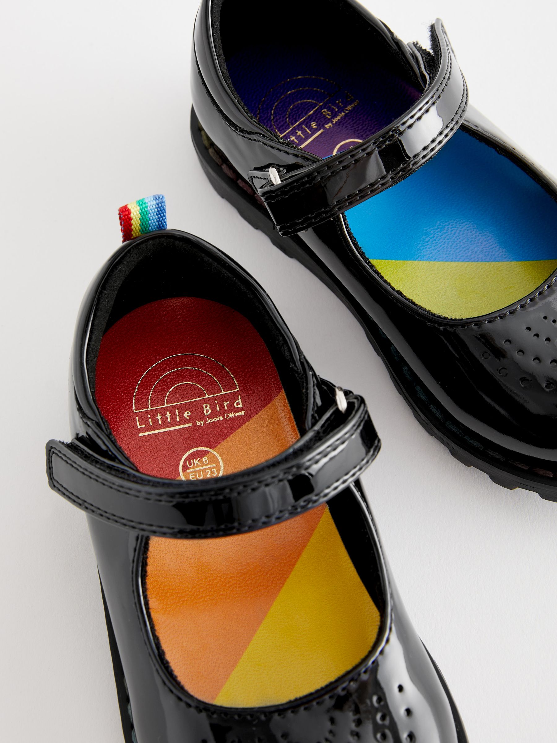 Buy Little Bird by Jools Oliver Black Younger Patent Mary Jane Shoes ...