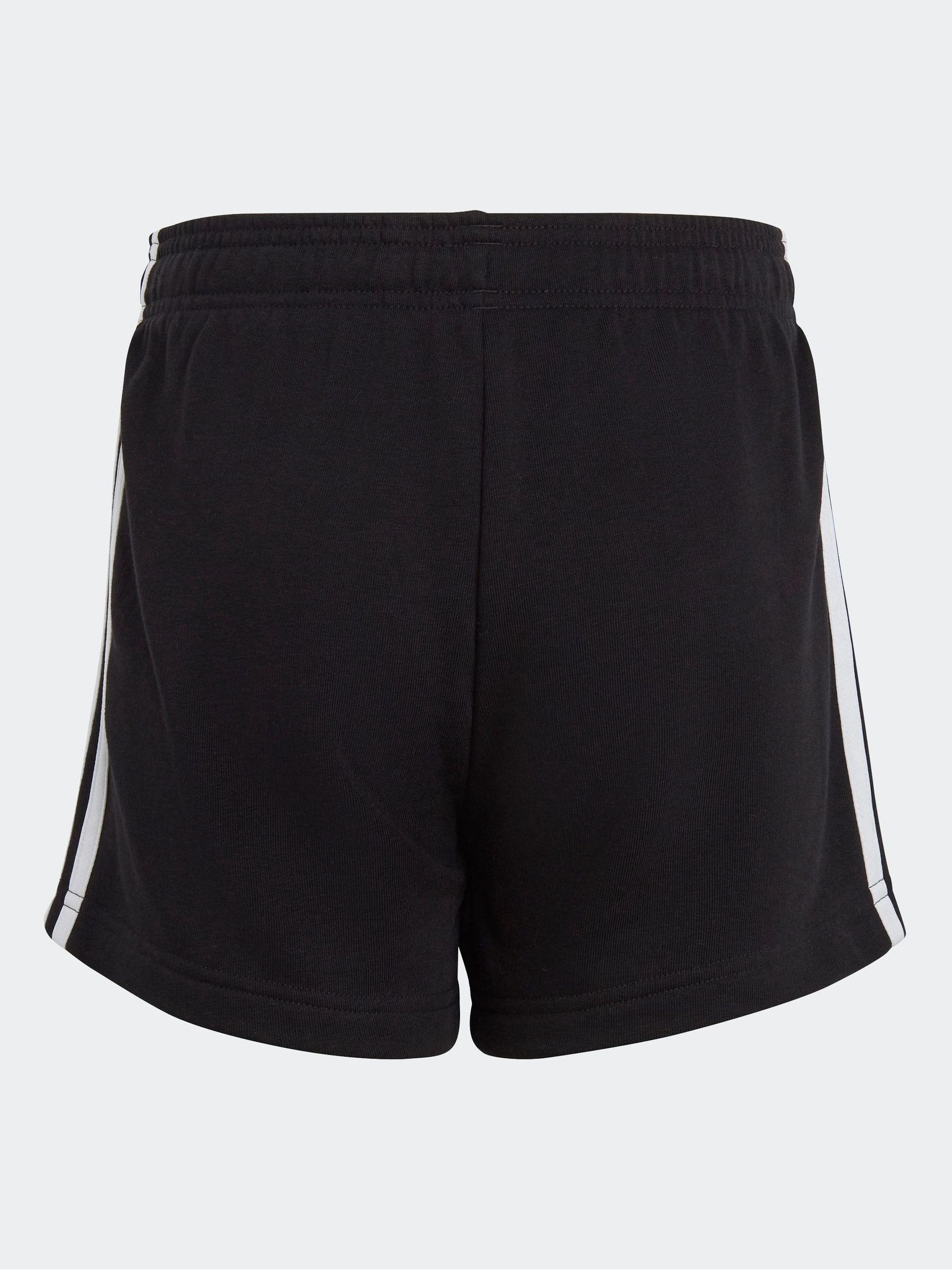 Buy adidas Black Junior Essentials 3-Stripes Shorts from the Next UK ...