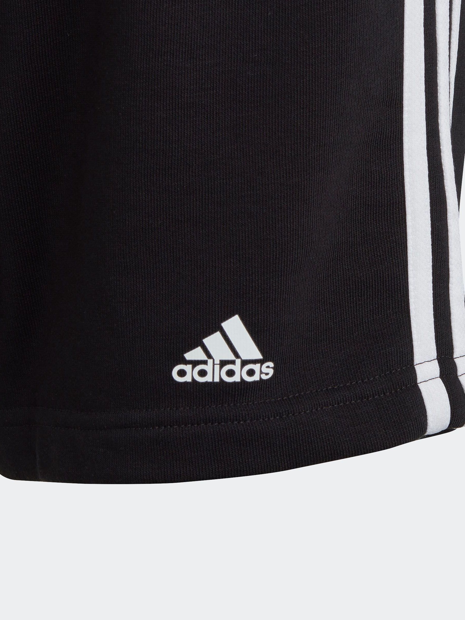 Buy adidas Black Junior Essentials 3-Stripes Shorts from the Next UK ...