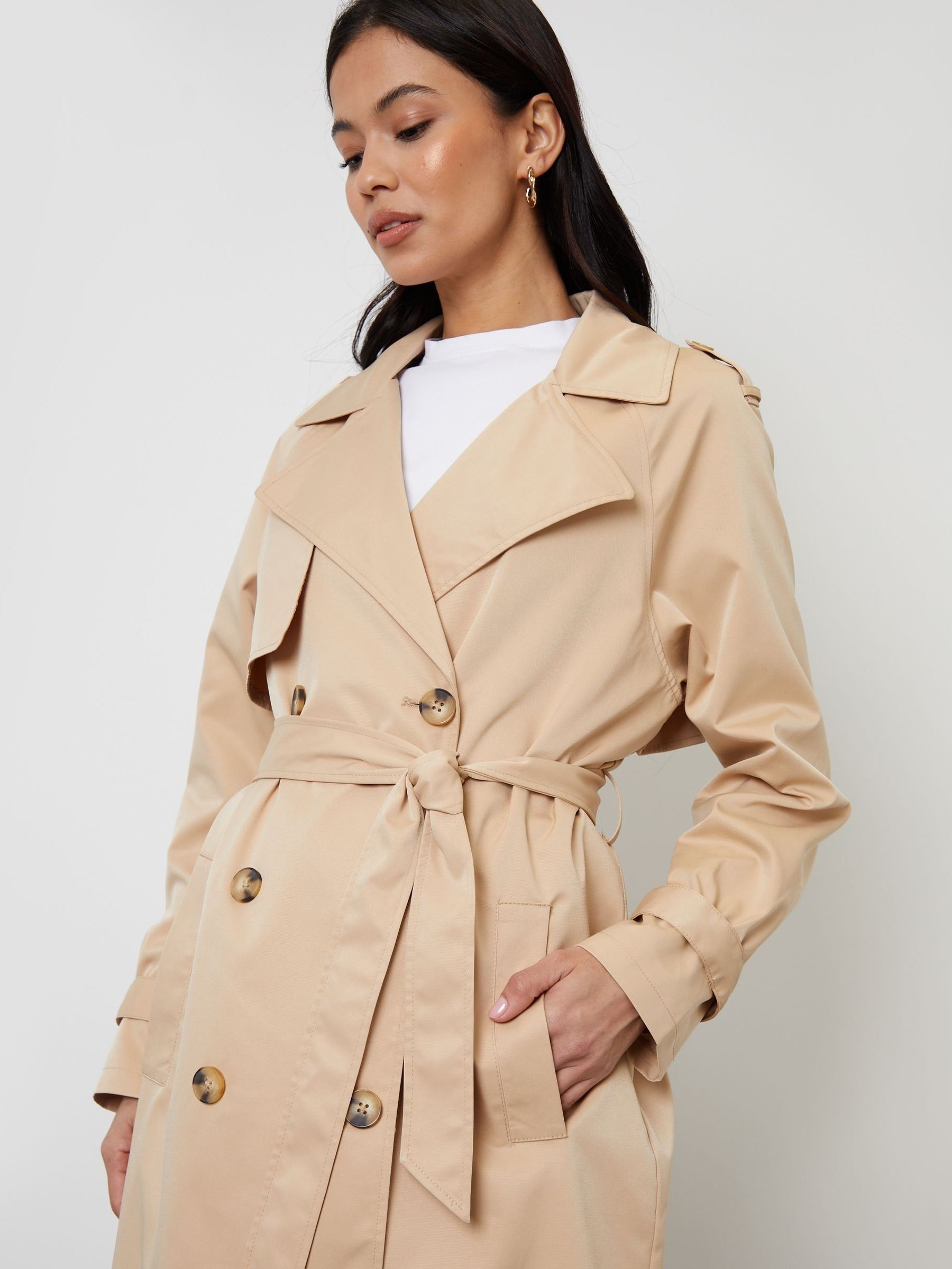 Buy Threadbare Brown Raglan Trench Coat from Next Ireland