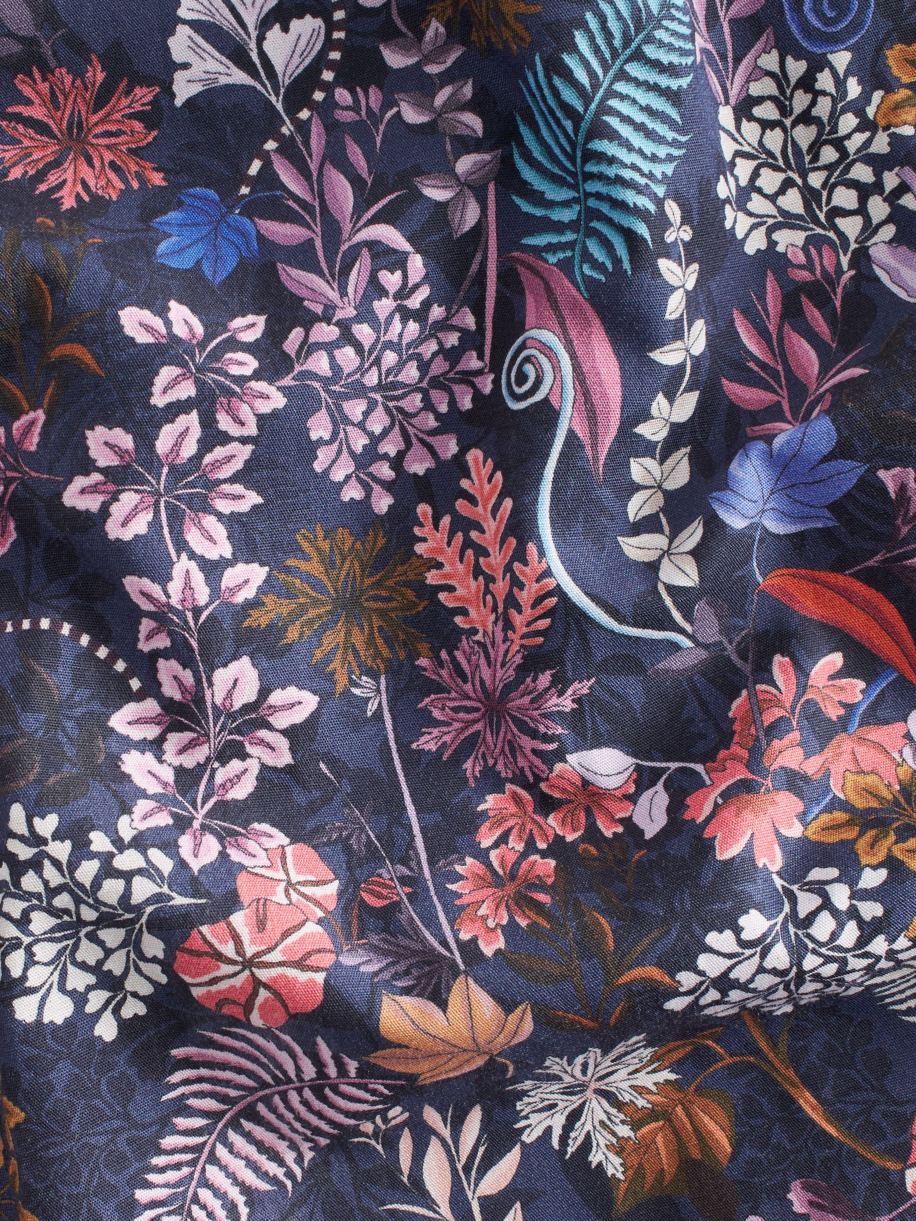 Buy Navy Blue Floral Signature Made In Italy Texta Print Shirt from the ...