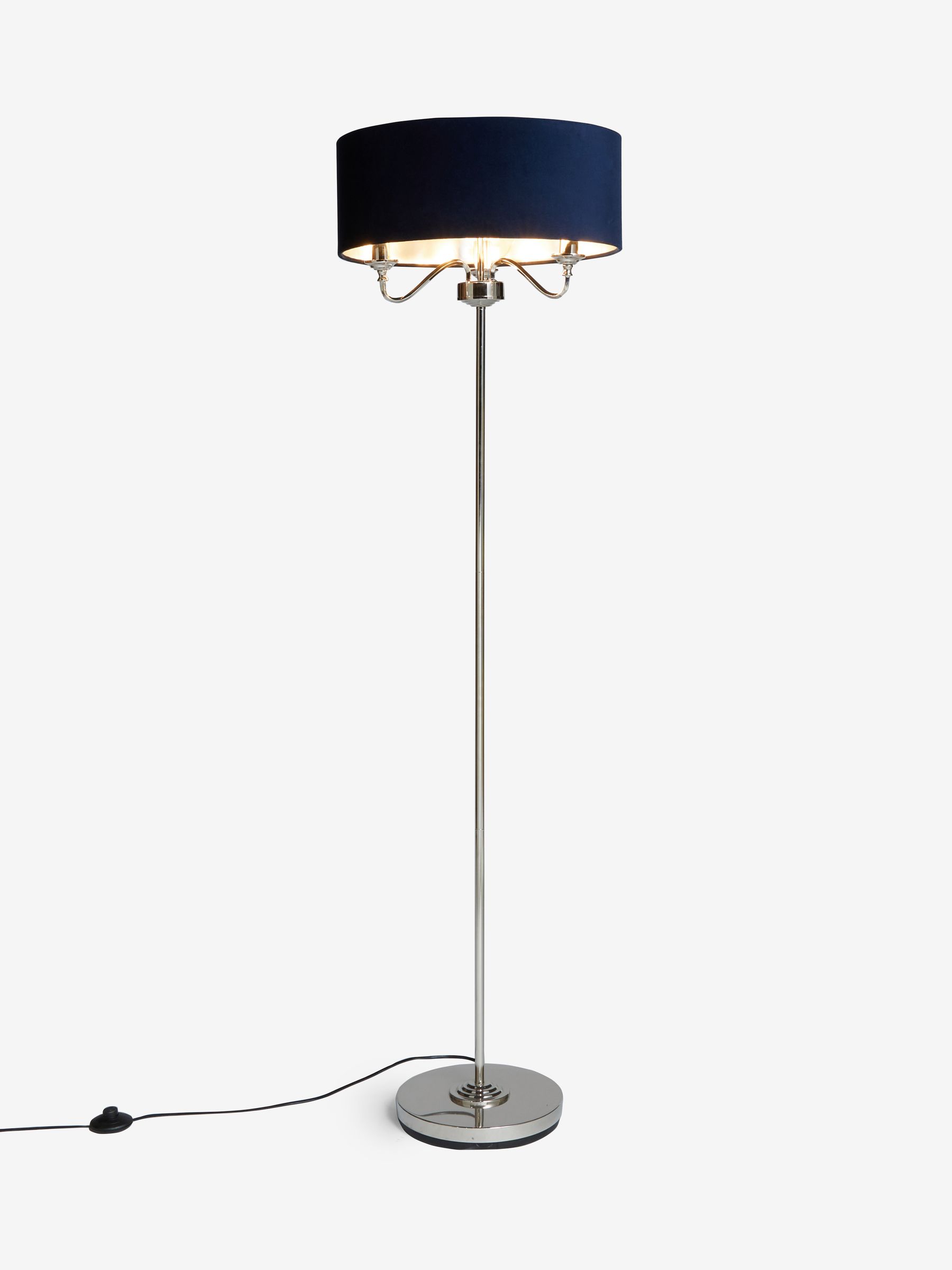 Buy Navy Blue Burford 3 Light Floor Lamp from the Next UK online shop