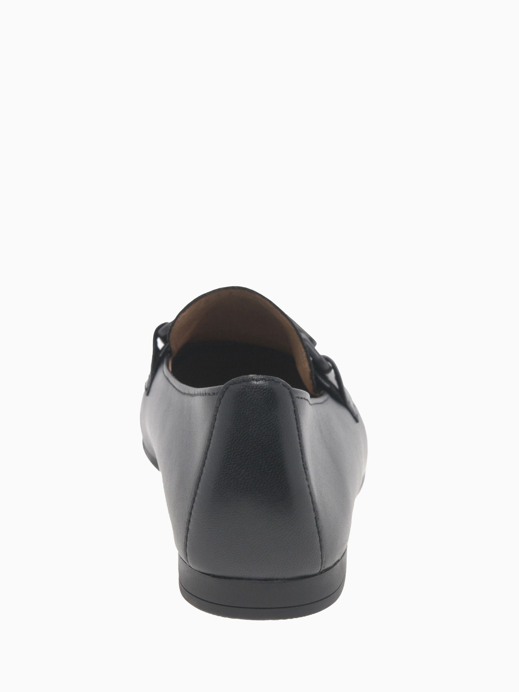Buy Gabor Black Leather Jangle Leather Loafer Shoes from the Next UK ...