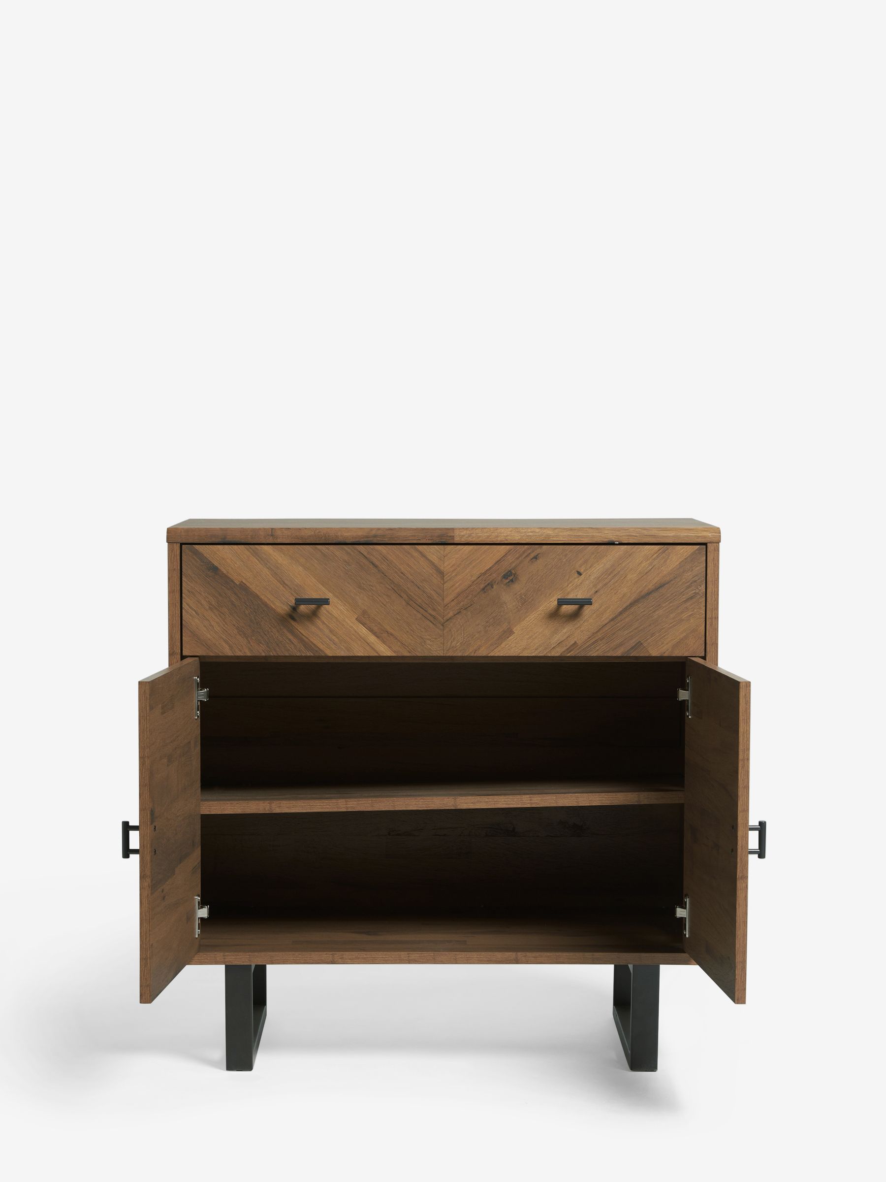 Buy Dark Bronx Chevron Oak Effect Small Sideboard from Next Ireland