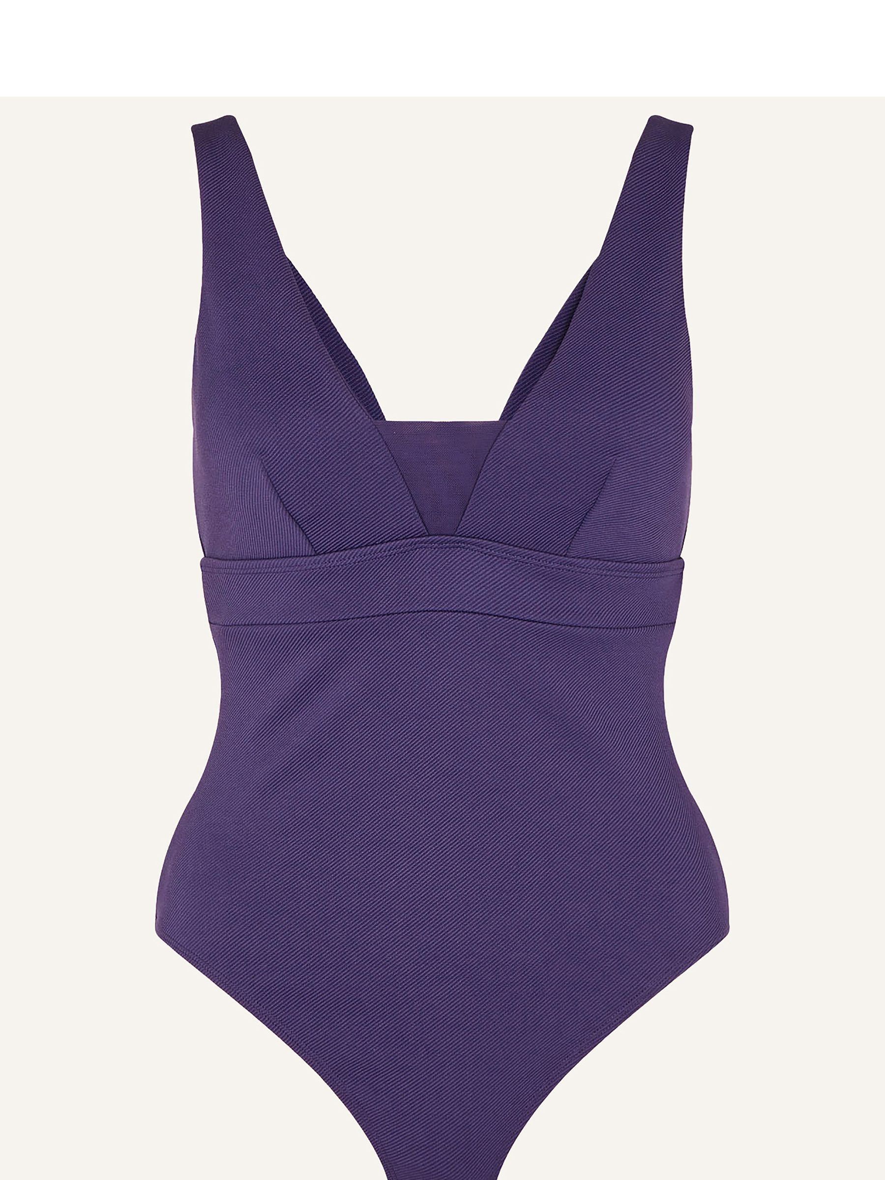 Buy Accessorize Blue Lexi Ribbed Shaping Swimsuit from the Next UK ...