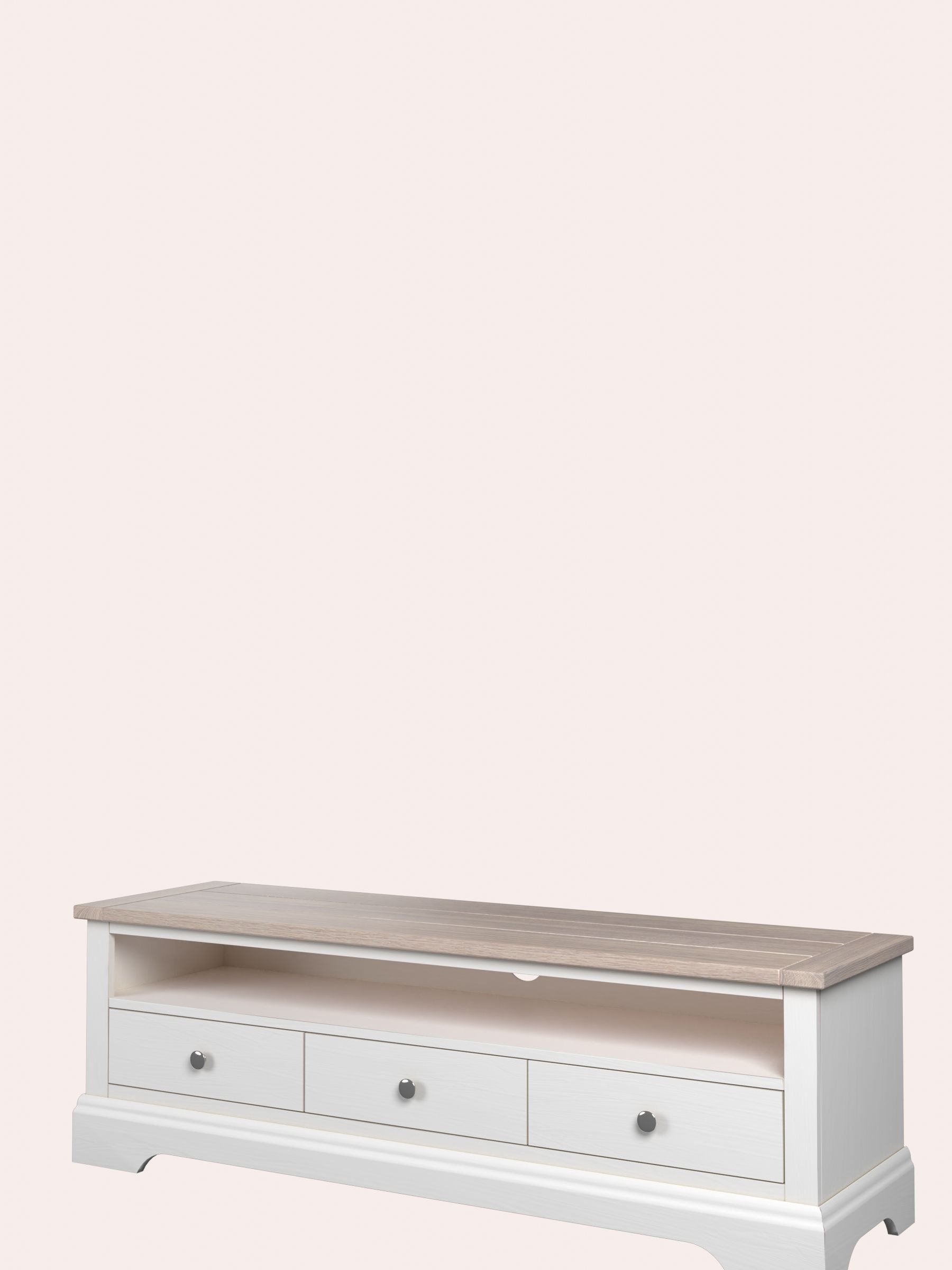 Buy Laura Ashley White Dorset Wide Tv Unit from the Next UK online shop