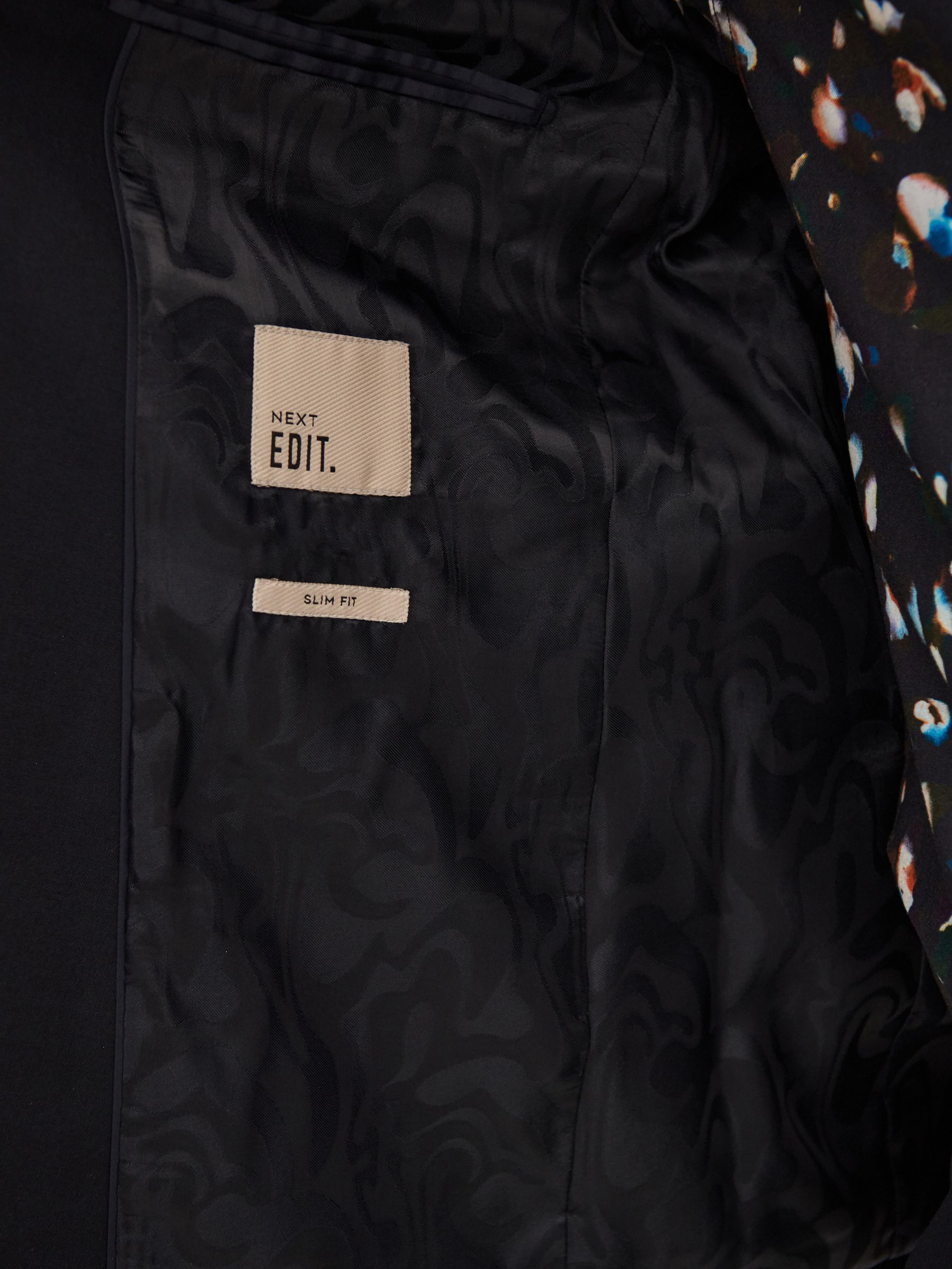 Buy Navy Blue EDIT Slim Fit Wrap Front Suit Jacket from the Next UK ...