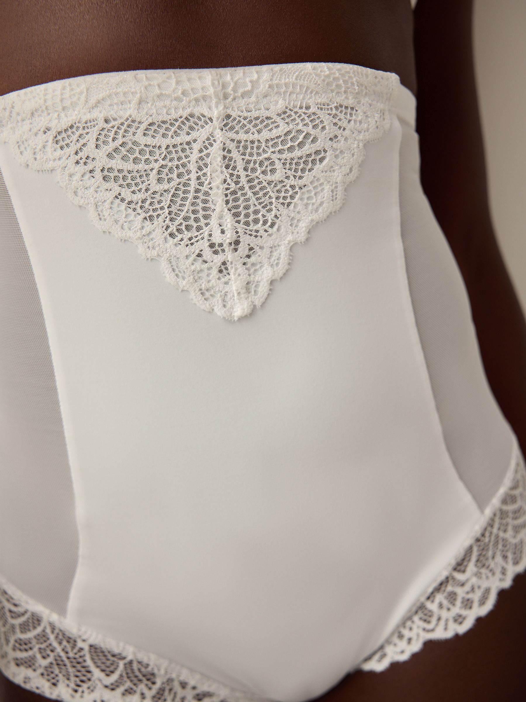 Buy White Super High Waist Briefs Firm Tummy Control Shaping Briefs ...