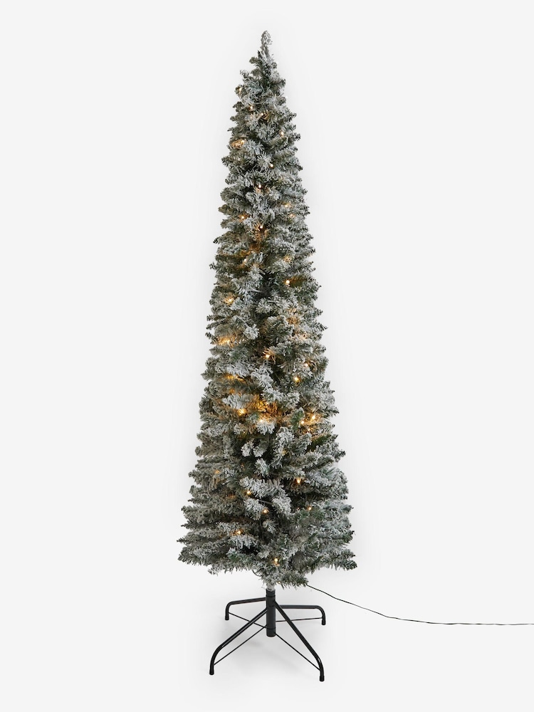 Buy White Lit Snowy 7ft slim Christmas Tree from the Next UK online shop