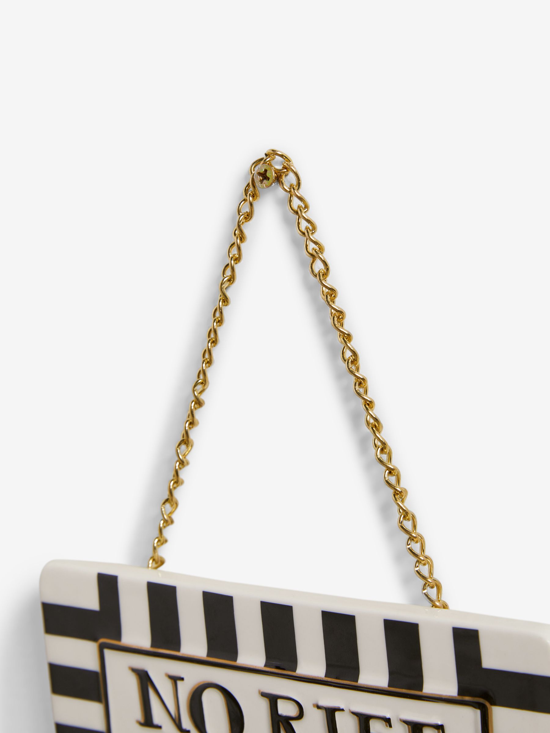 Buy Monochrome No Riff Raff Wall Hanging Sign from the Next UK online shop