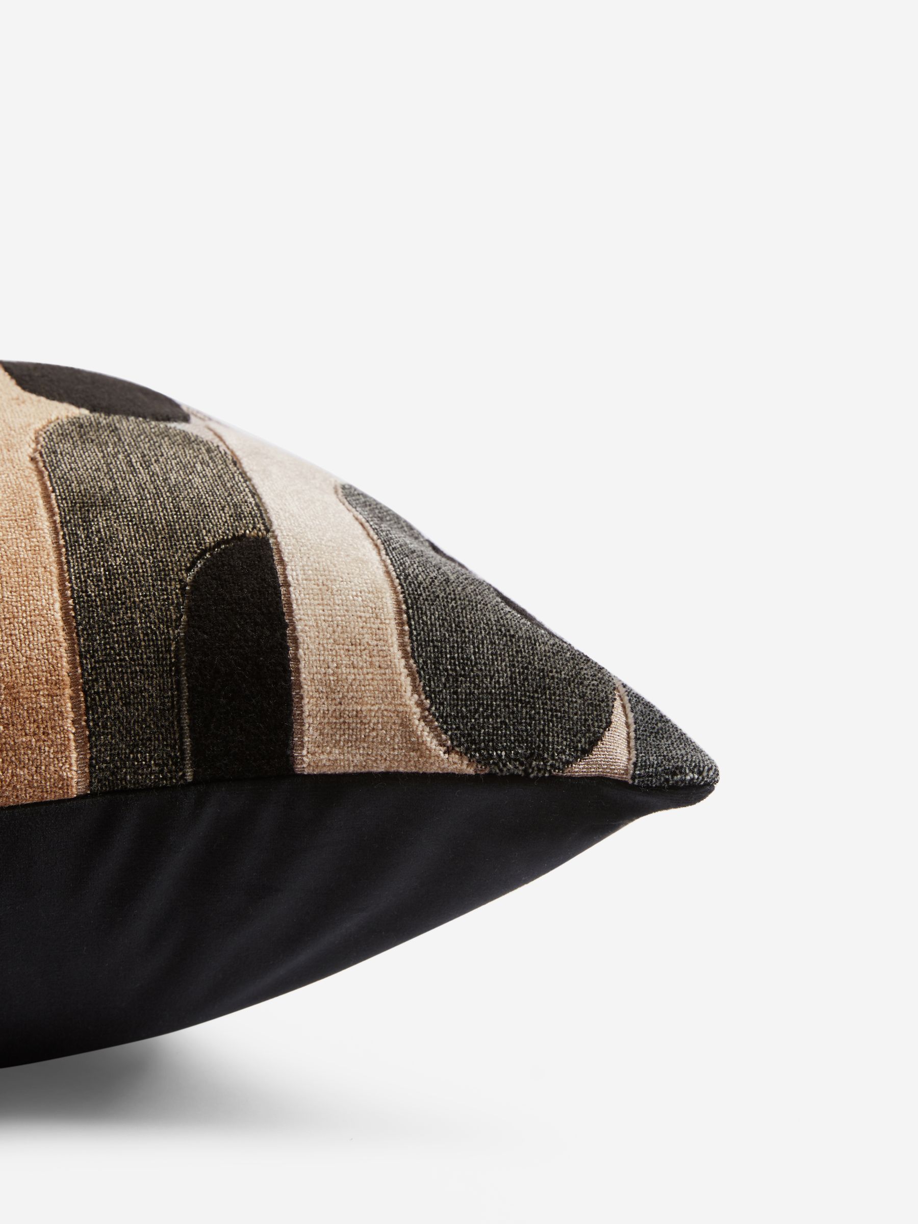 Buy Monochrome 40 x 59cm Retro Cut Velvet Cushion from the Next UK ...