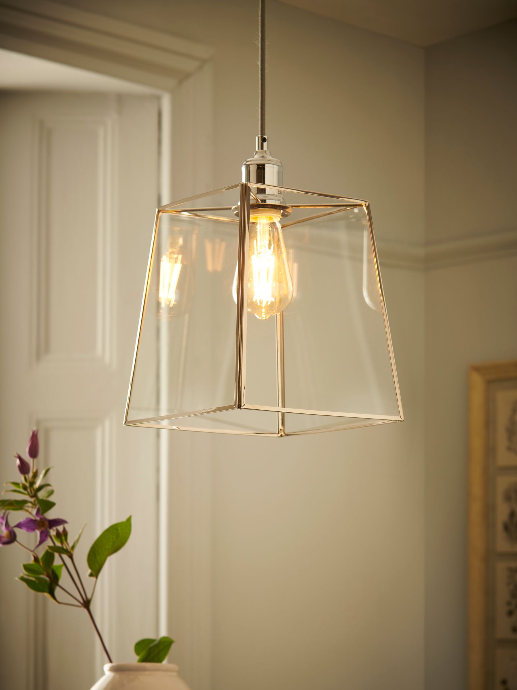 Buy Chrome Warwick Easy Fit Pendant Lamp Shade from the Next UK online shop