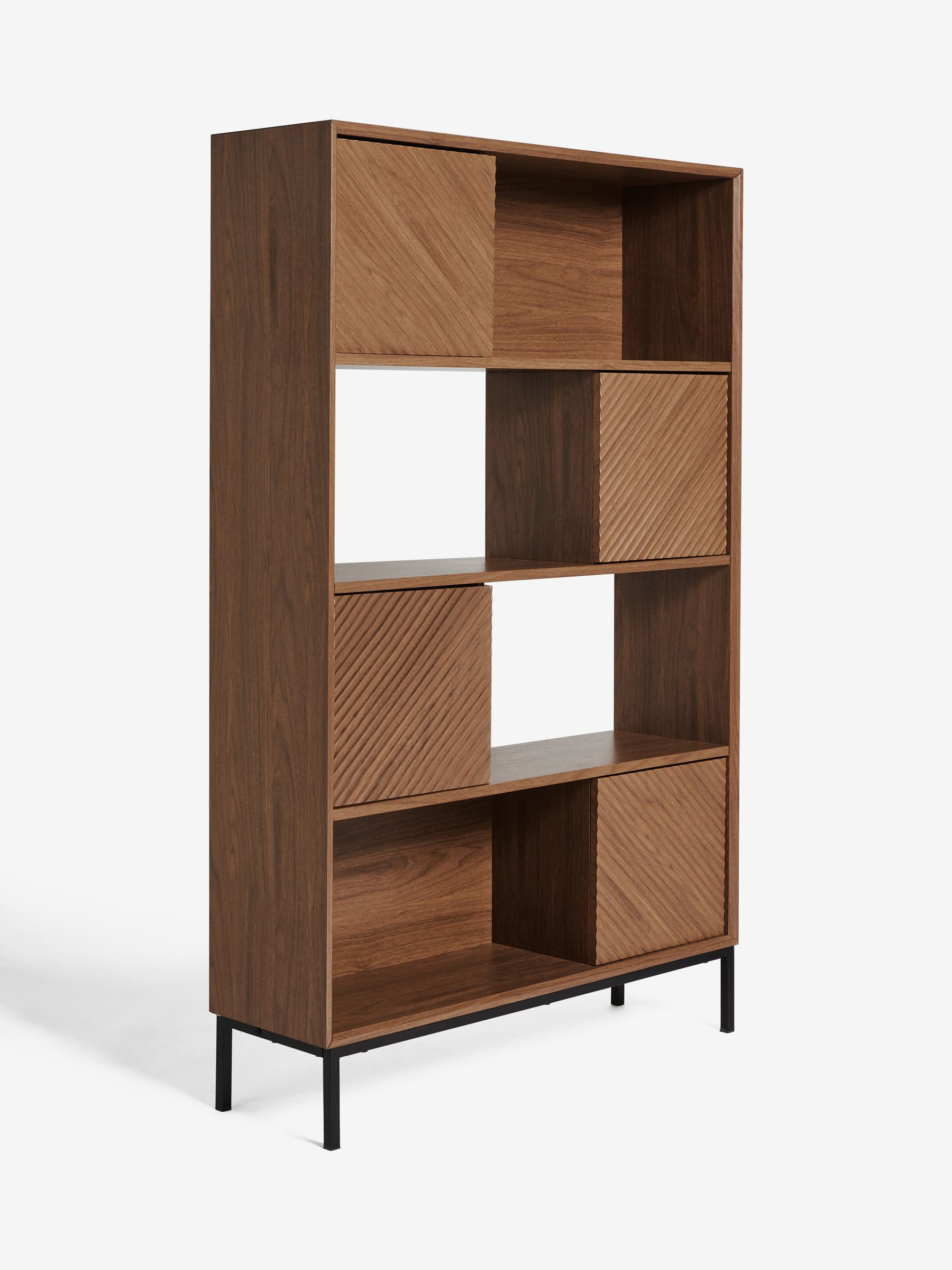 Buy Dark Marlow Oak Effect Bookcase Bookcase from the Next UK online shop