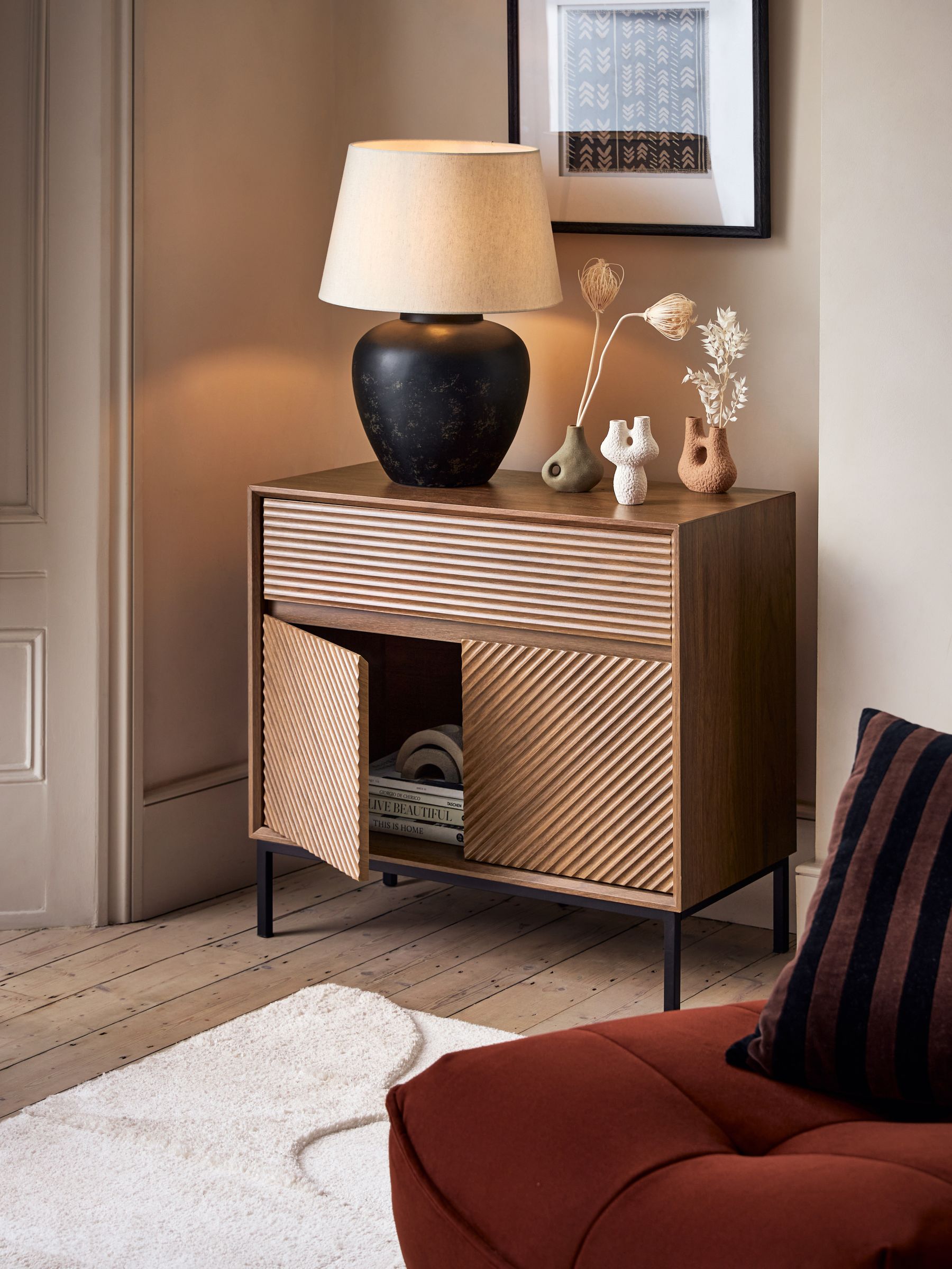 Buy Dark Marlow Oak Effect Small Sideboard from Next Ireland