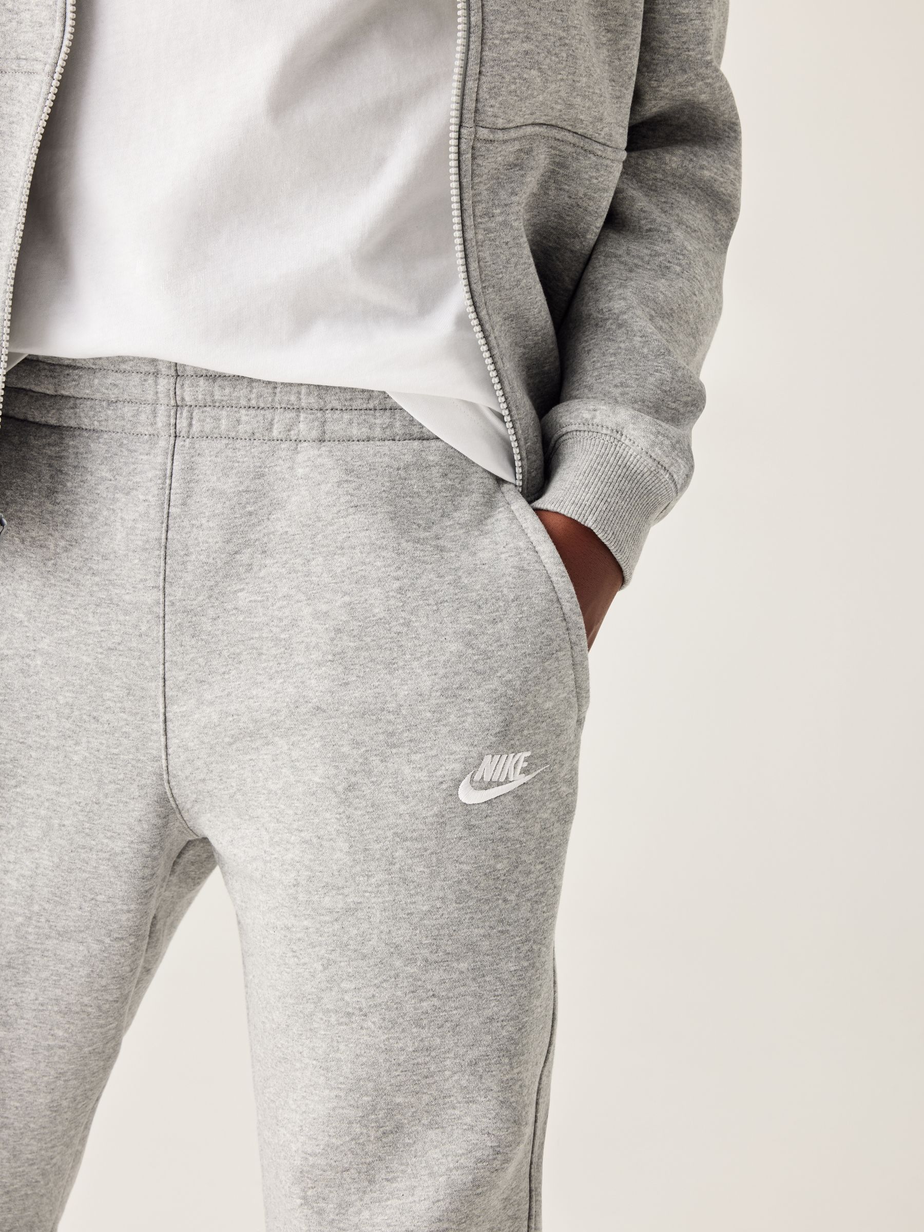 Buy Nike Dark Grey Heather Club Fleece Tracksuit from the Next UK ...