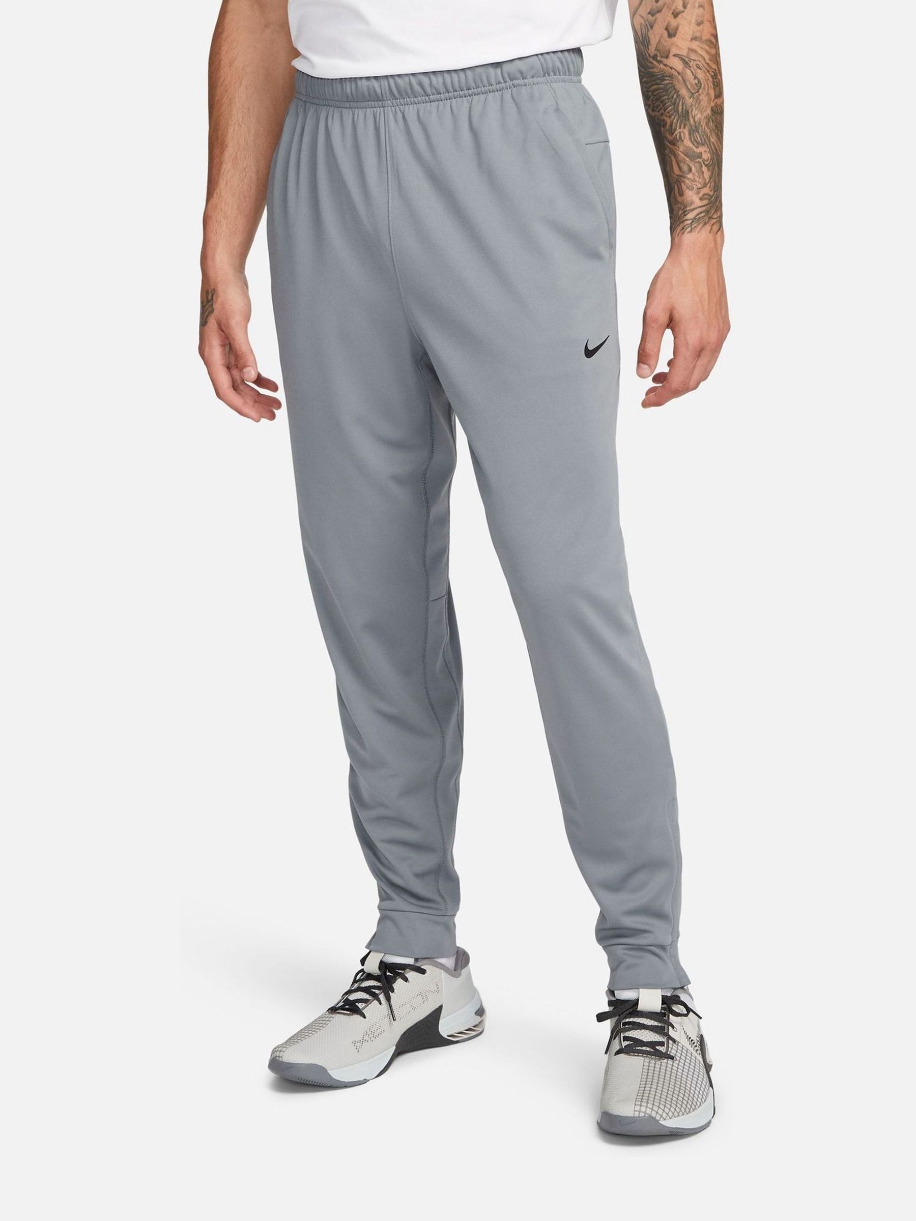 Buy Nike Smoke Grey Dri-FIT Totality Tapered Training Joggers from the ...