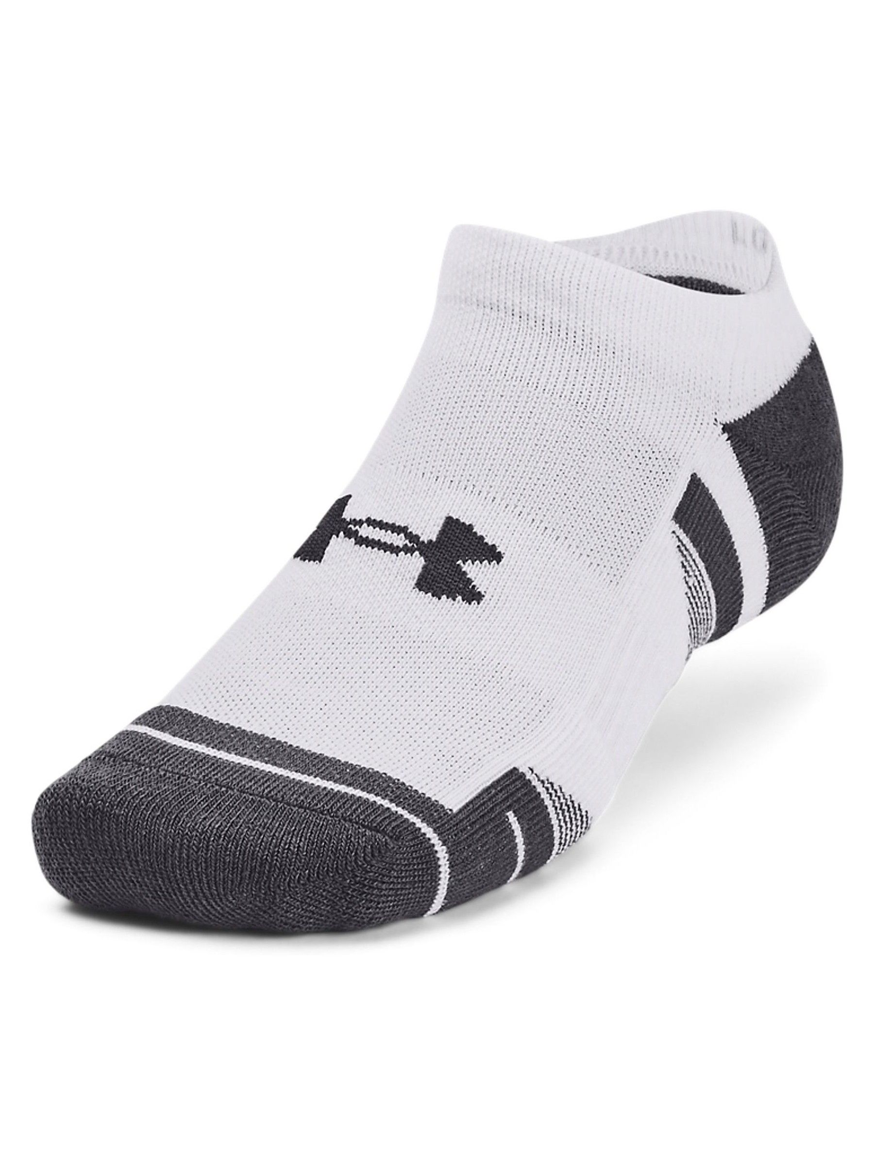 Buy Under Armour White No Show Performance Tech Crew Socks 3 Pack from ...