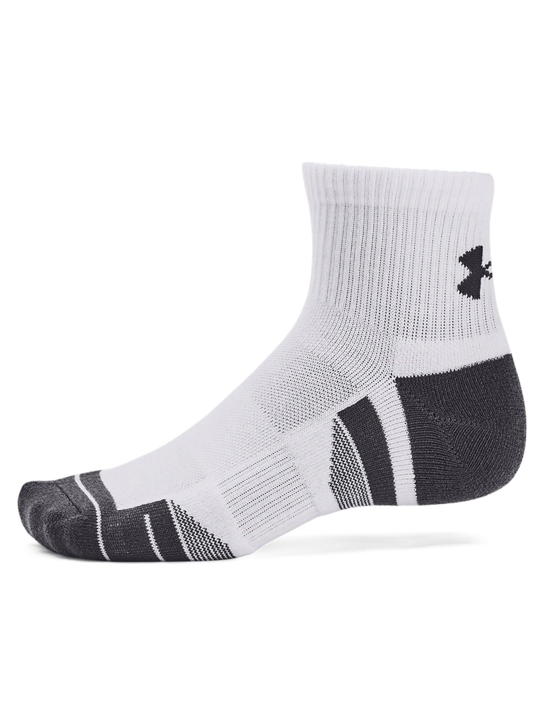 Buy Under Armour White Quarter Performance Tech Crew Socks 3 Pack from ...