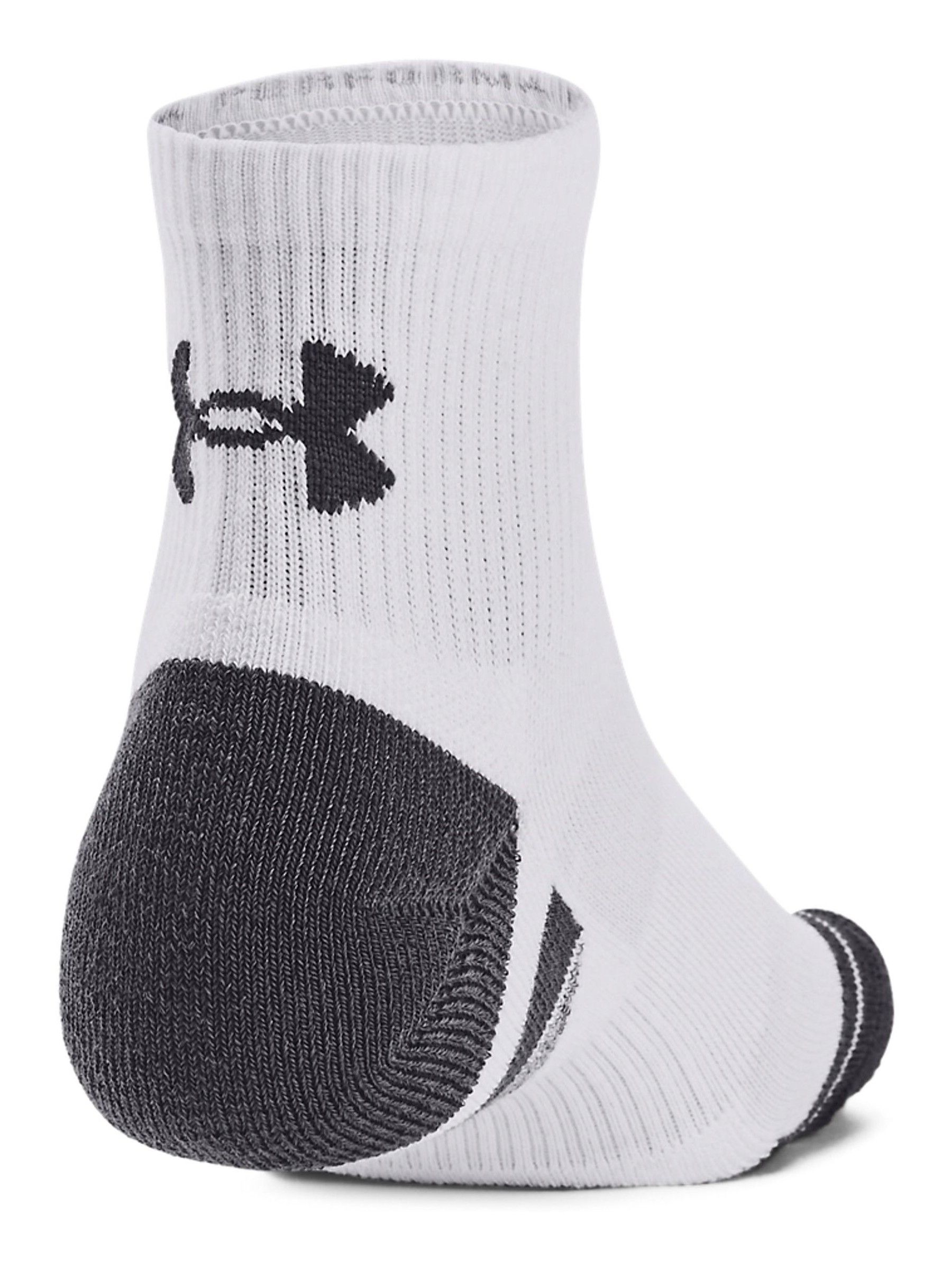 Buy Under Armour White Quarter Performance Tech Crew Socks 3 Pack from ...
