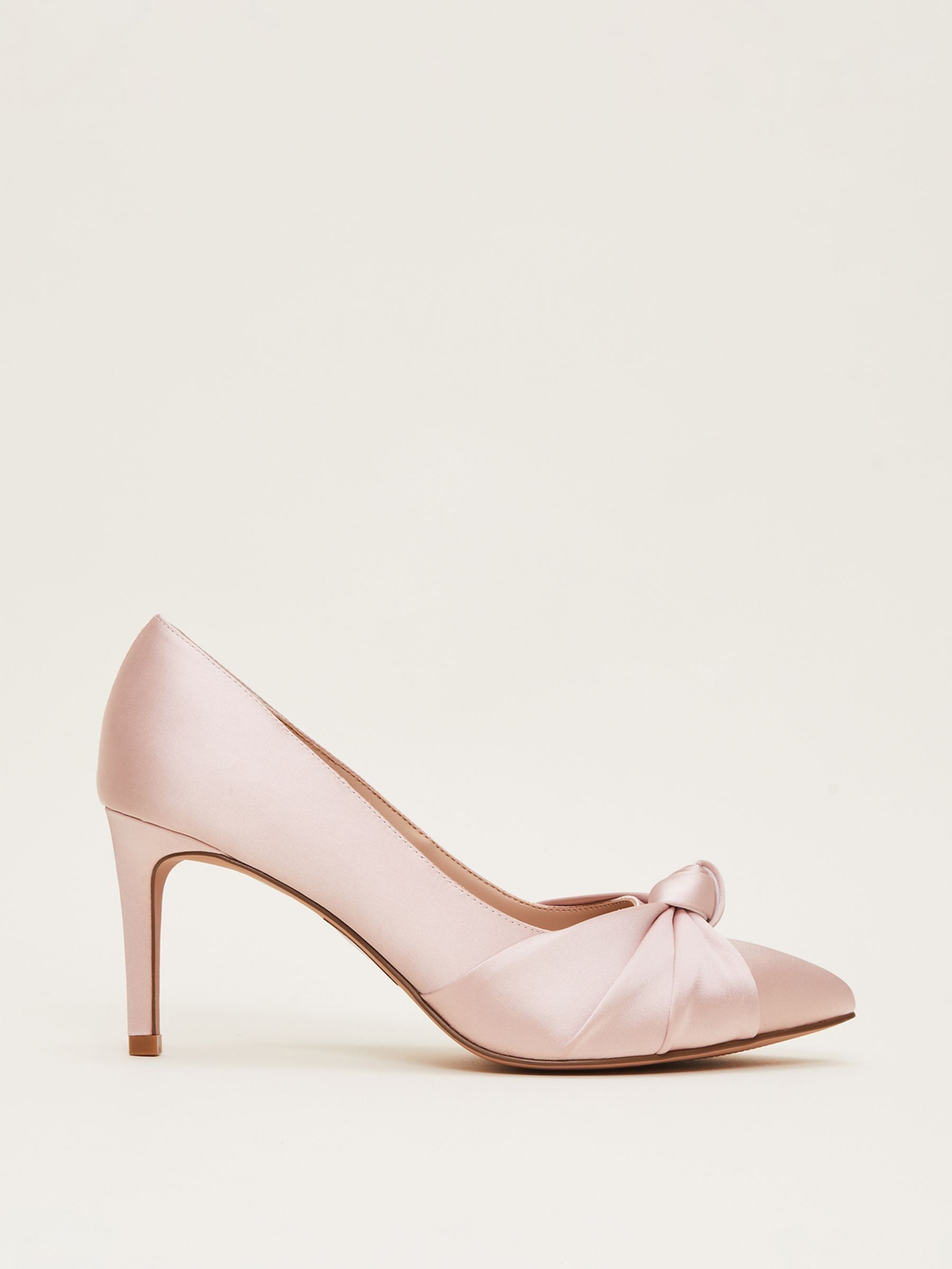 Buy Phase Eight Pink Satin Knot Front Court Shoes from Next Ireland