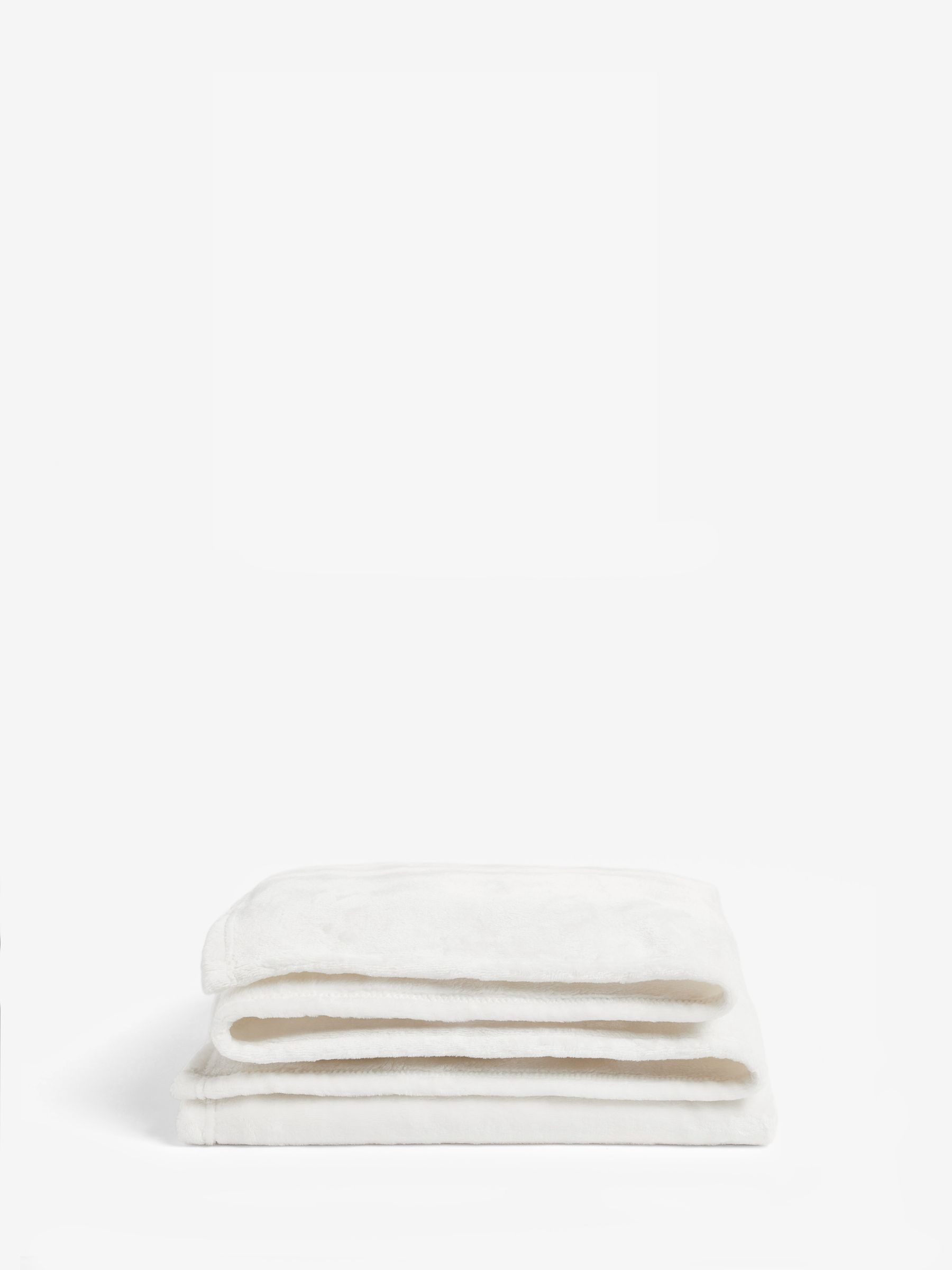 Buy Ivory Natural Plush Fleece Throw from the Next UK online shop