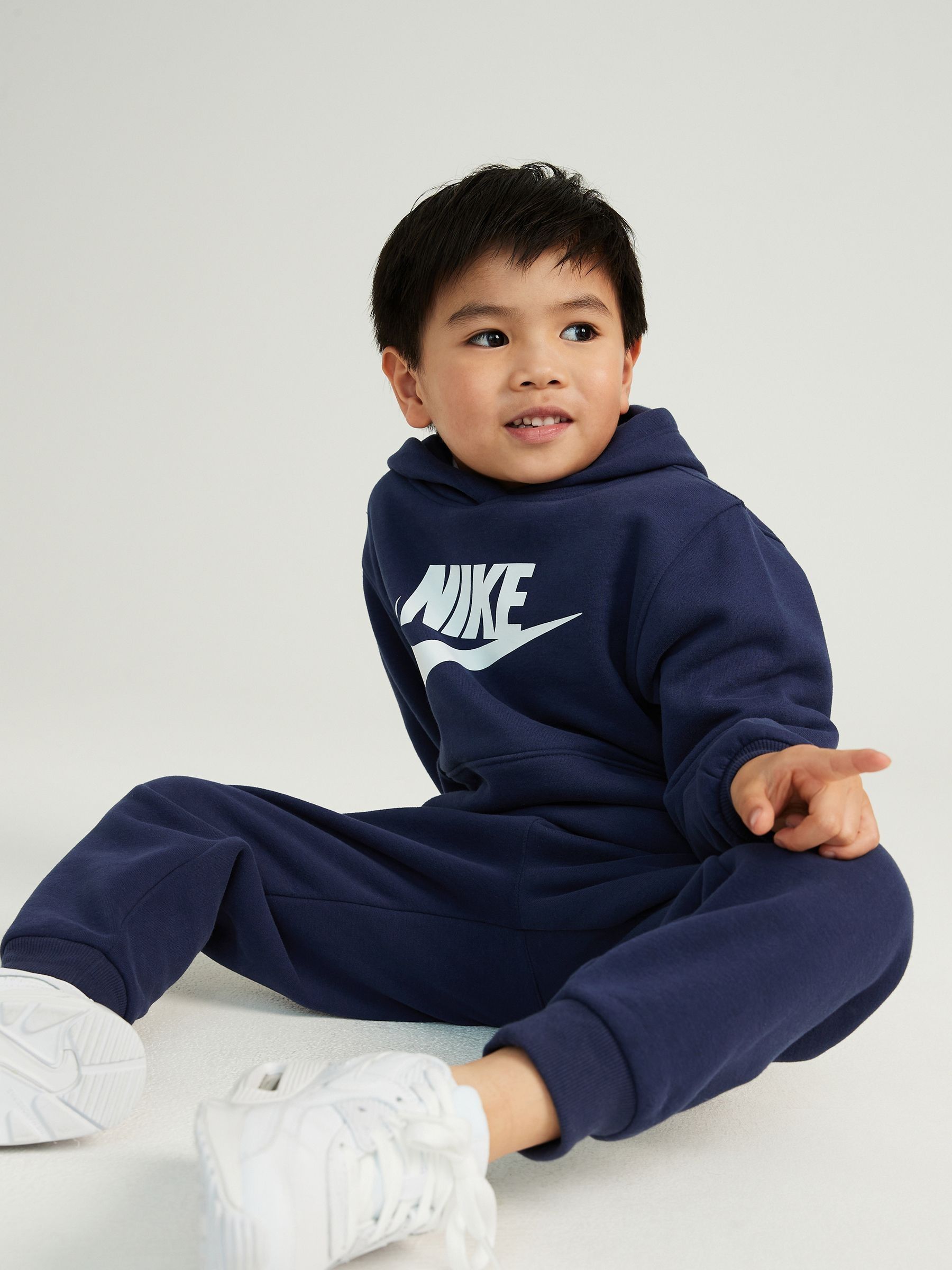 Buy Nike Navy Blue Little Kids Club Fleece Tracksuit Set from the Next ...