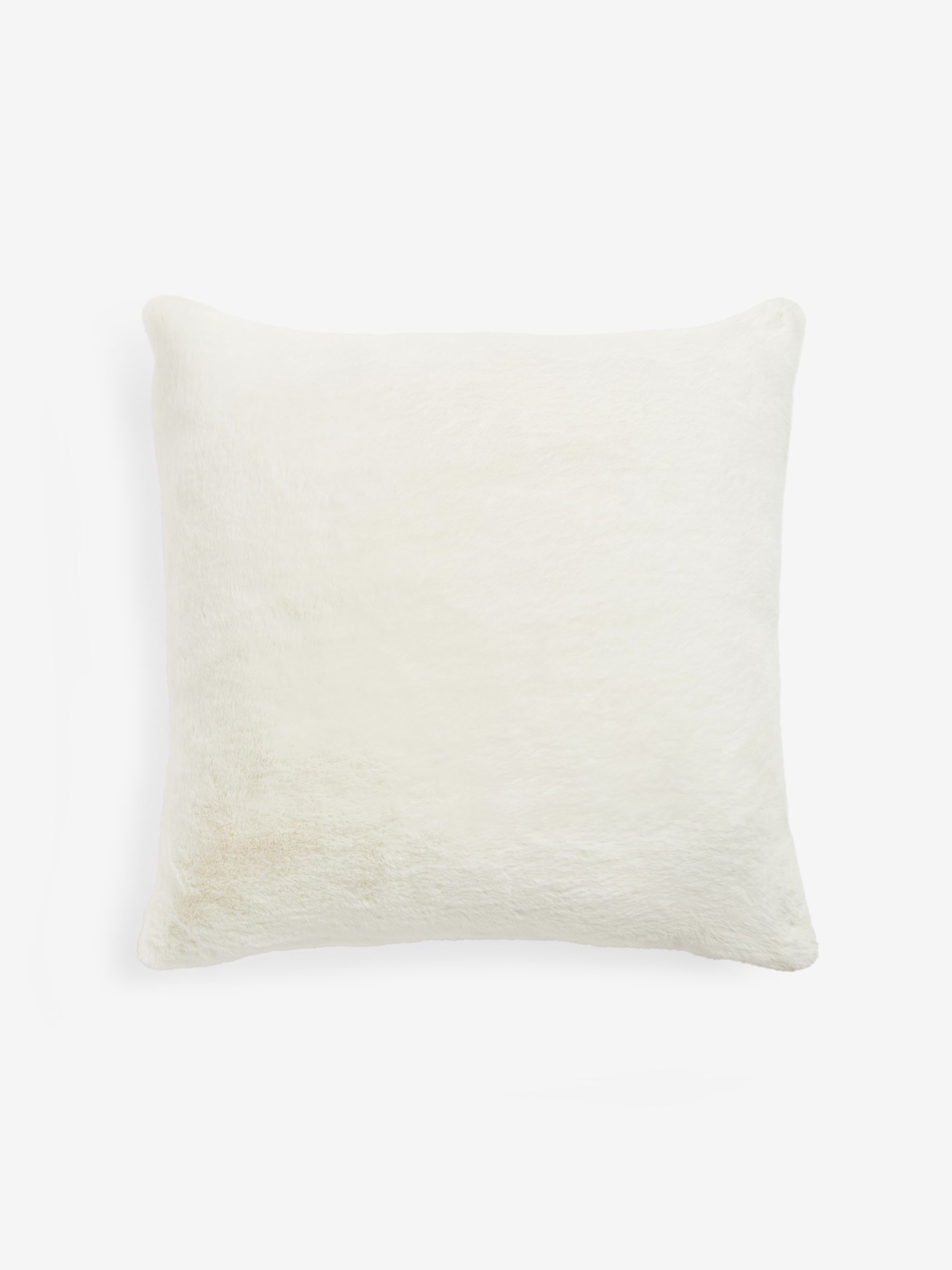 Buy Ivory Soft To Touch Plush 50 x 50cm Faux Fur Cushion from the Next ...