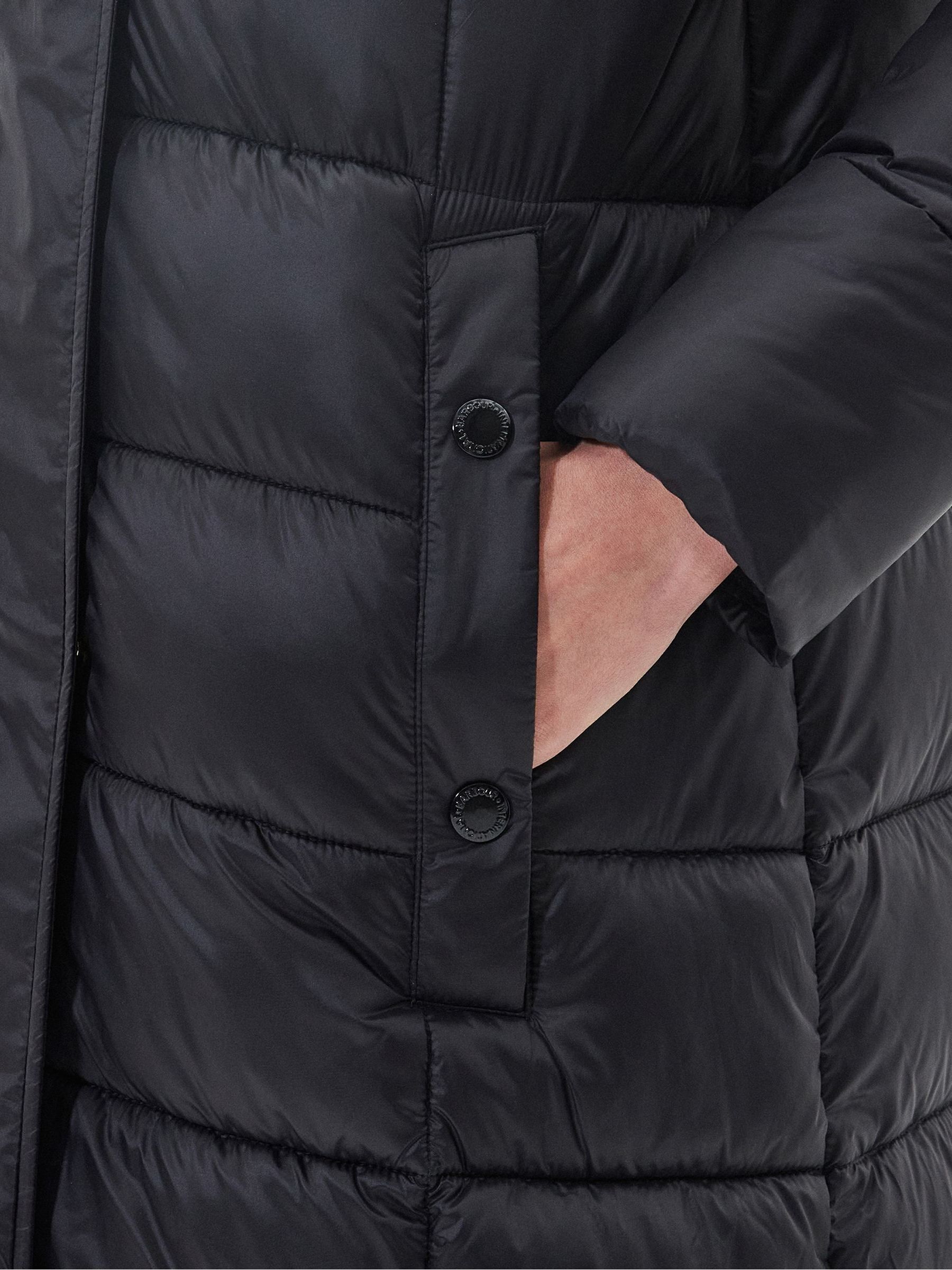 Kaufe Sie Barbour International Holmes Lange Steppjacke Schwarz bei Next Deutschland