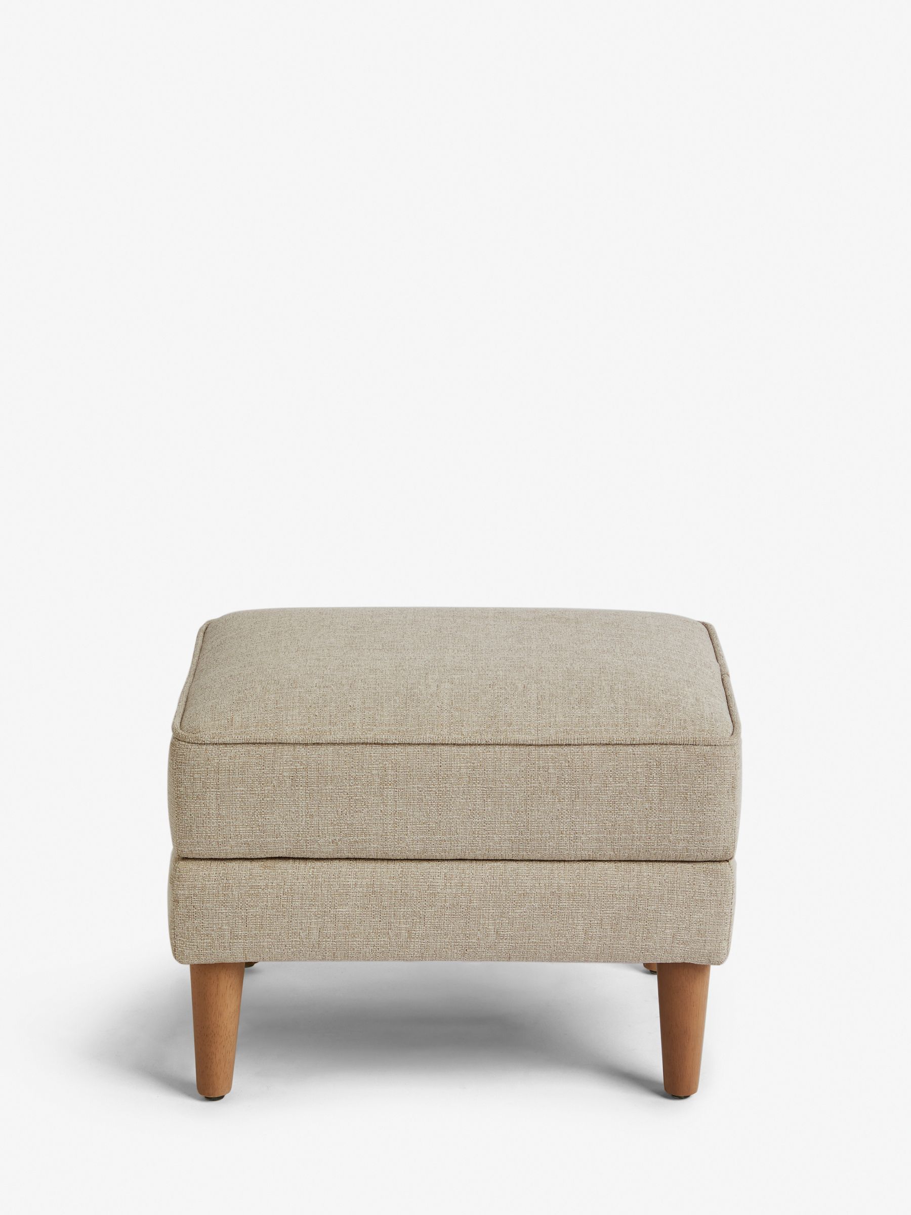 Buy Tweedy Plain Light Natural Sherlock Storage Footstool from the Next ...