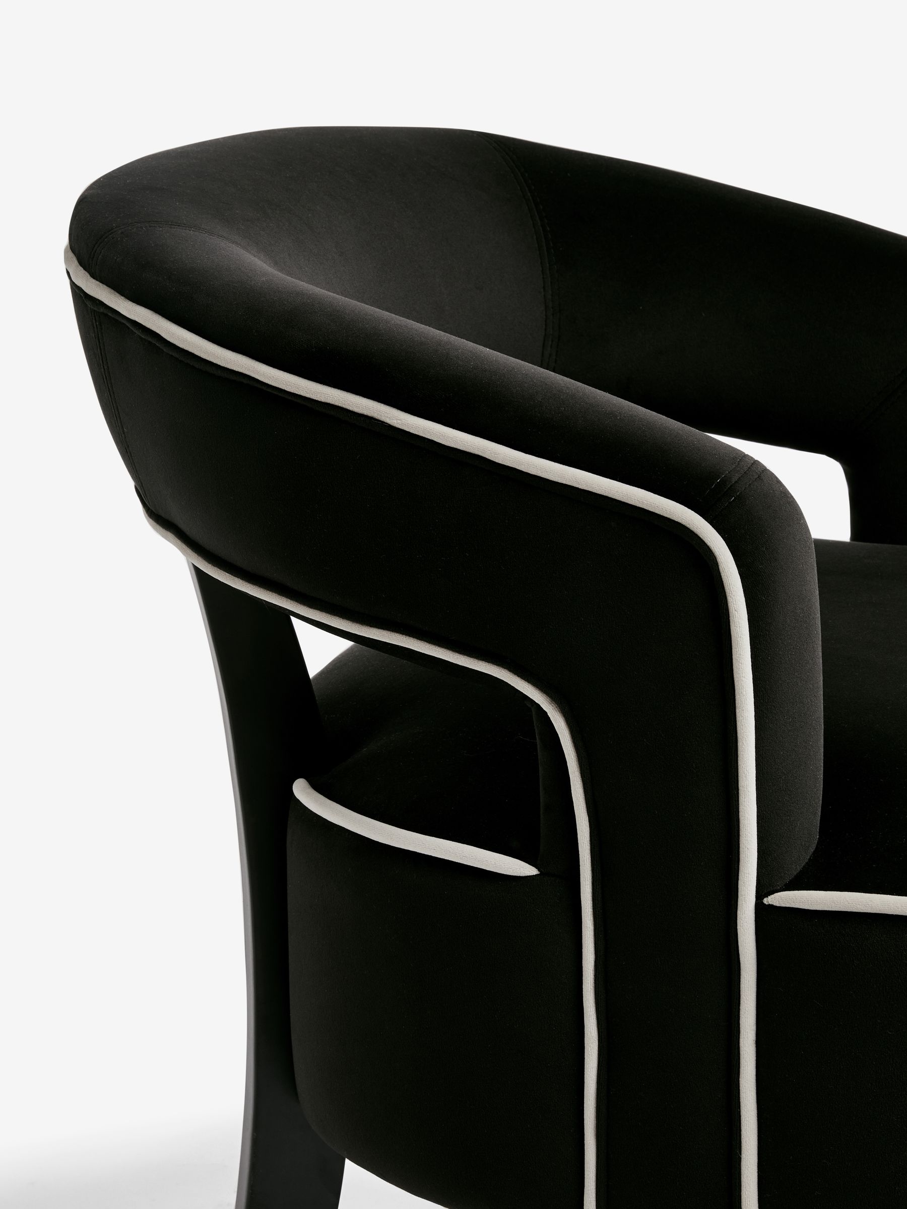 Buy Soft Velvet Black Remi Accent Chair from Next Ireland
