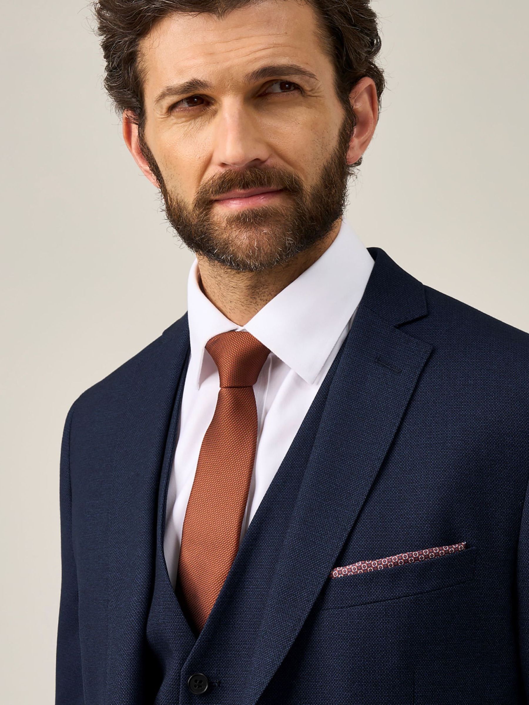 Buy Skopes Navy Blue Tailored Fit Harcourt Suit Jacket from the Next UK ...