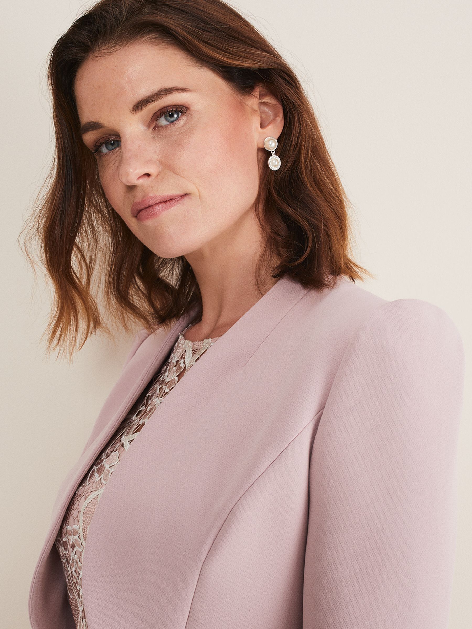 Buy Phase Eight Pink Leanna Cropped Jacket from the Next UK online shop