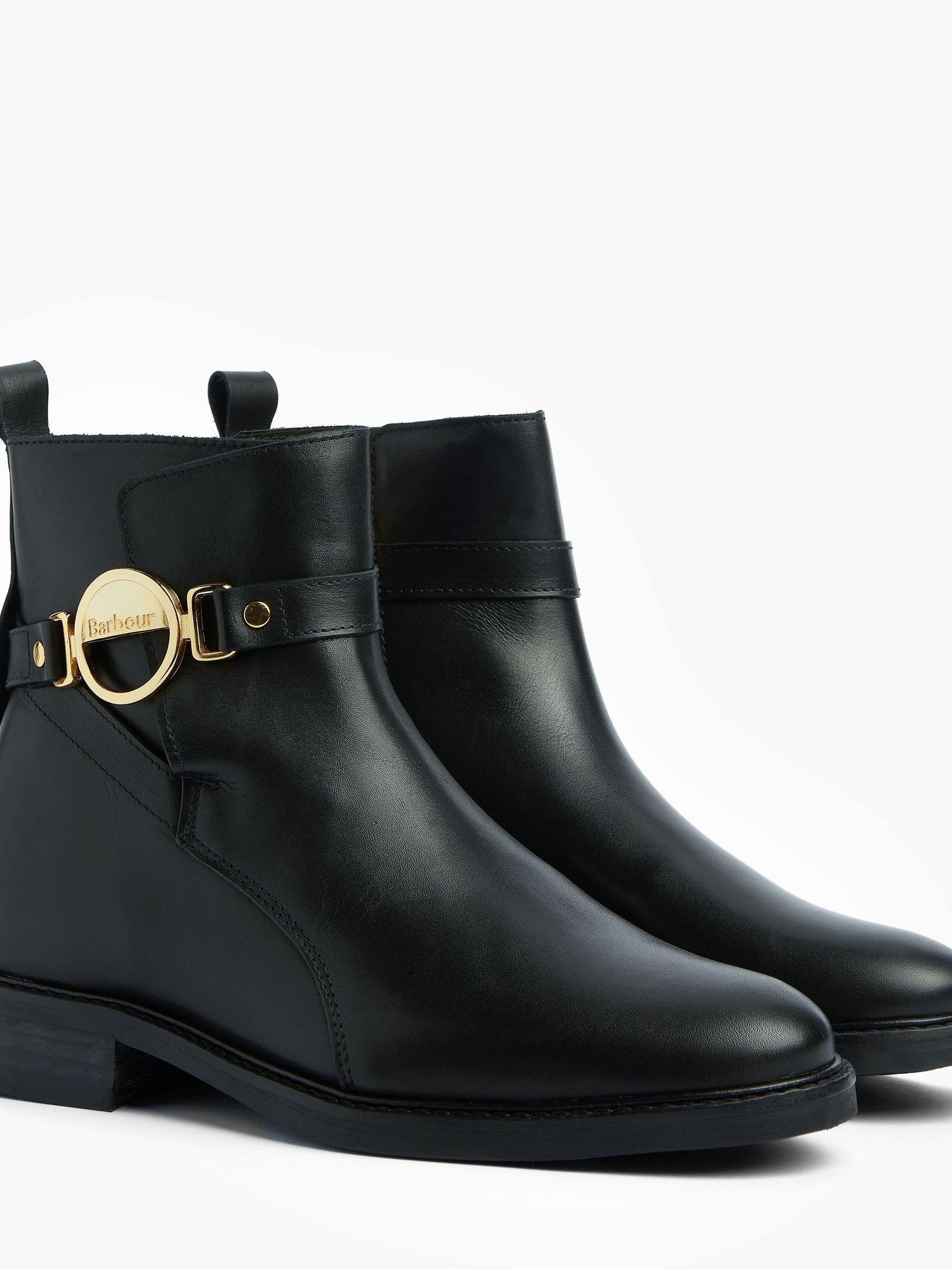 Barbour black boots store