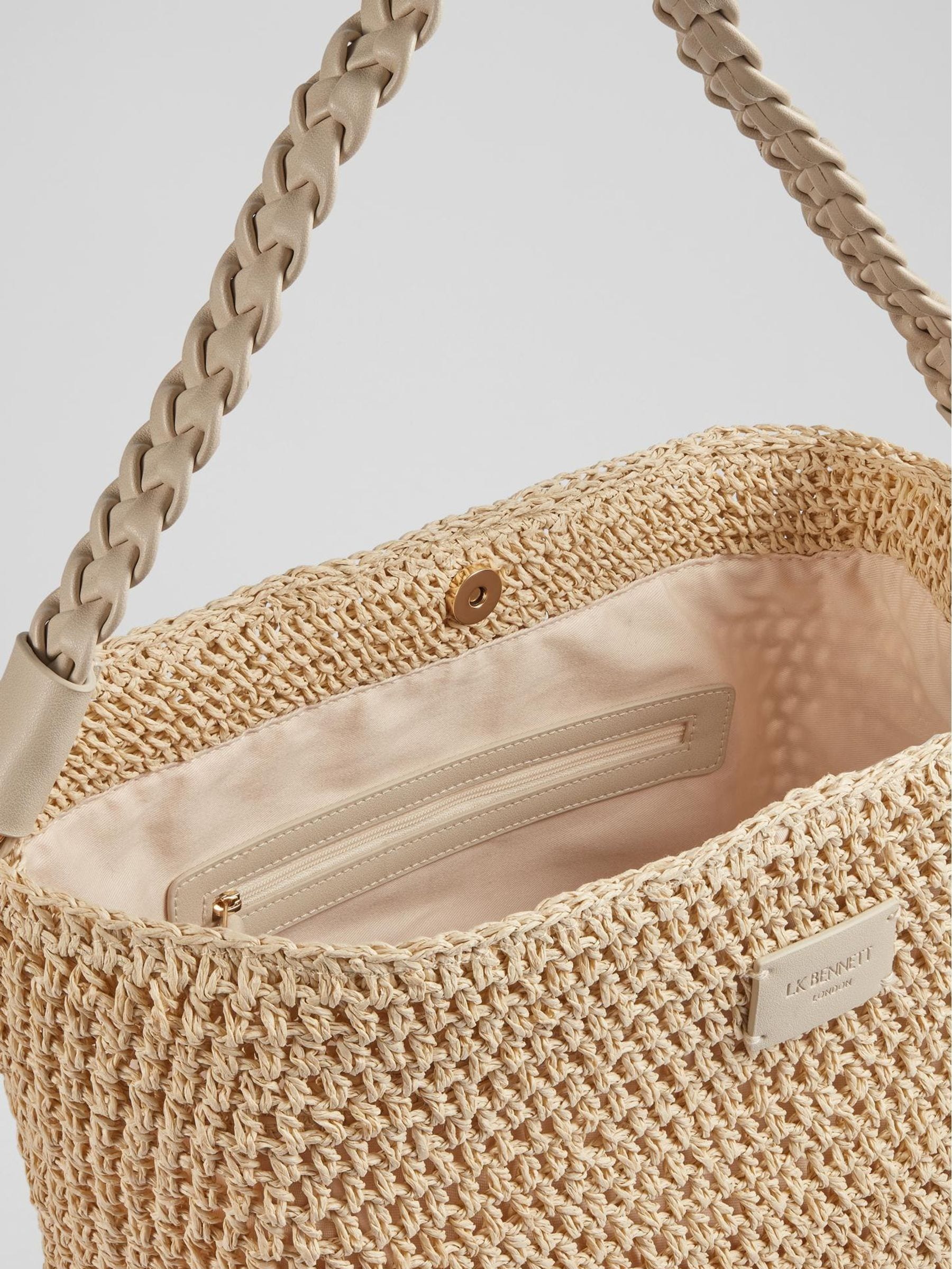 Natural raffia bags store