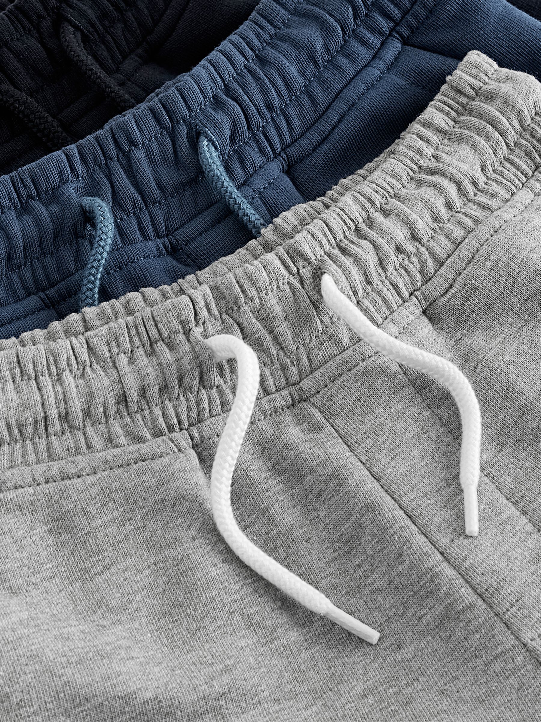 Buy Navy/Blue/Grey - Basic Shorts 3 Pack (3-16yrs) from Next Ukraine