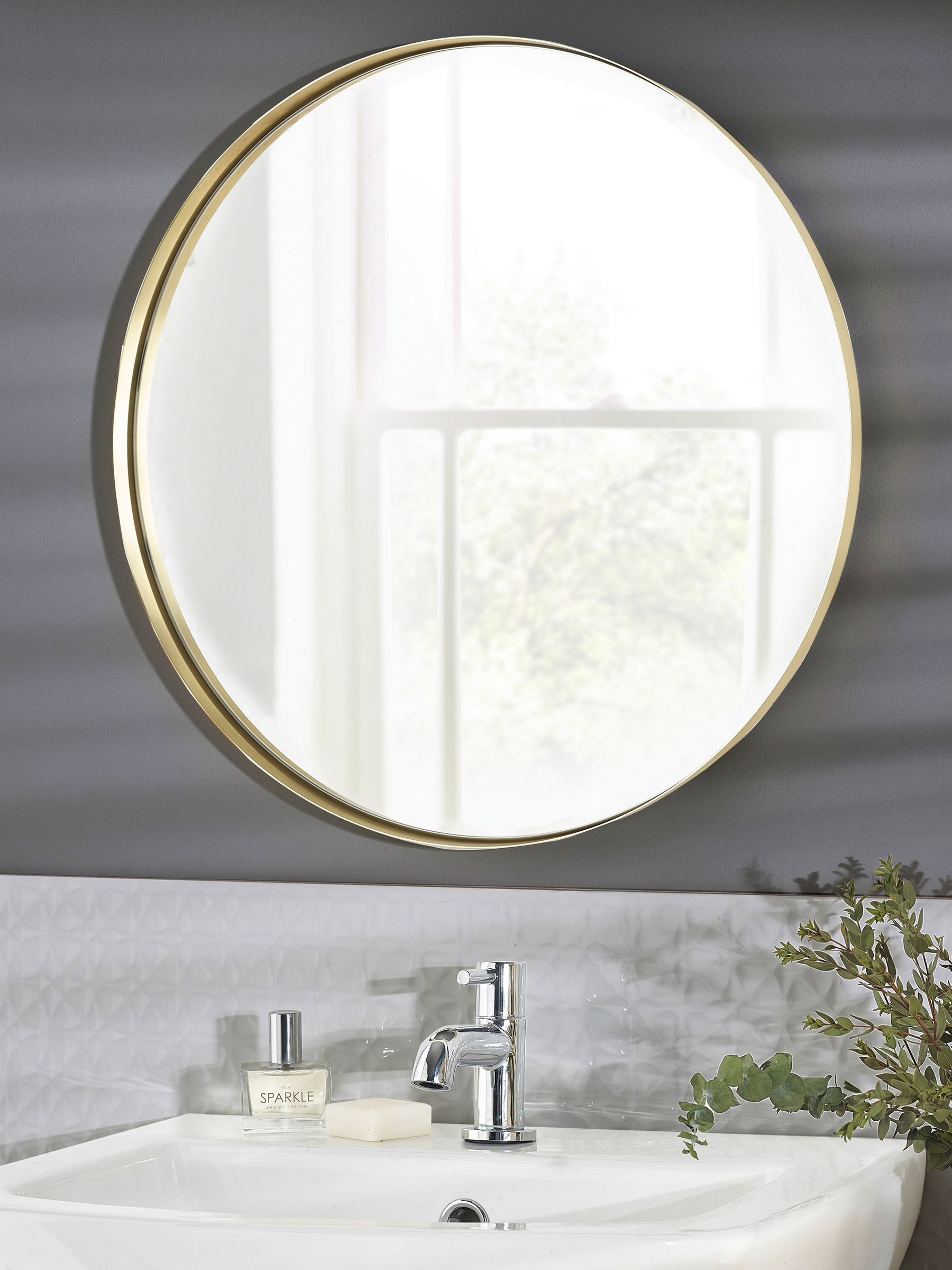 Buy Gold Round Wall Mirror from the Next UK online shop