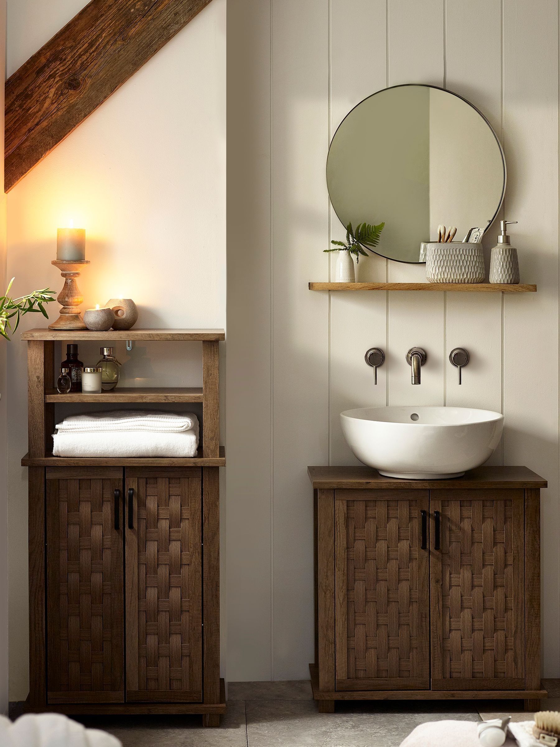 Buy Silver Chrome Round Wall Mirror from the Next UK online shop