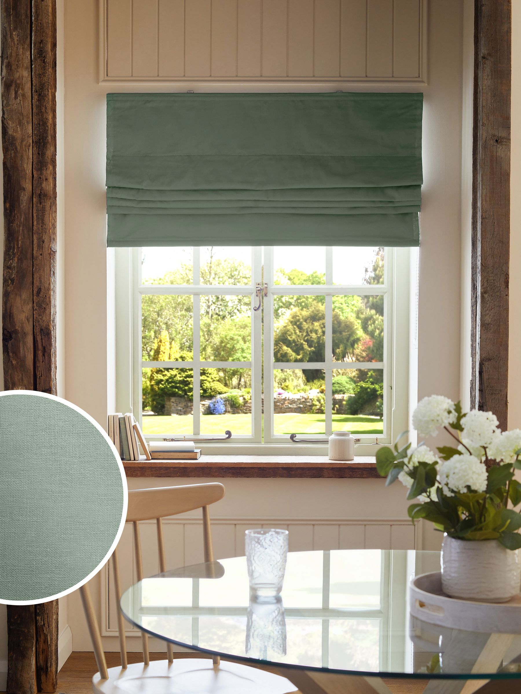 Buy Green Sage Ready Made Blackout Roman Blind from the Next UK online shop