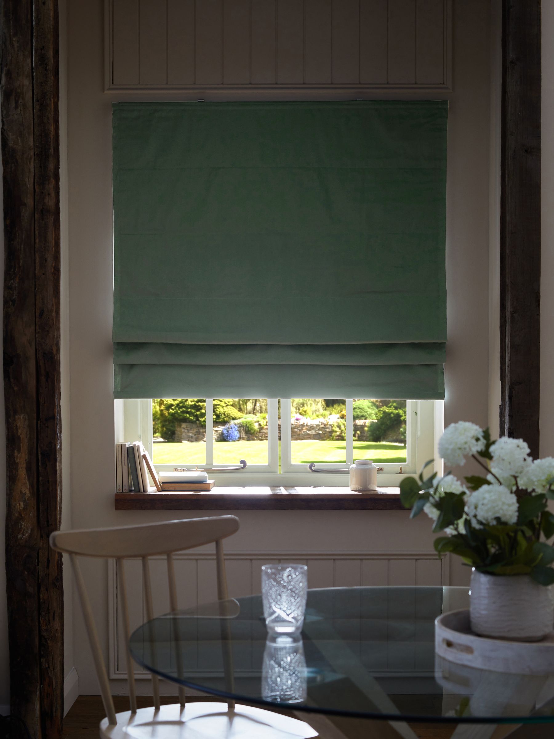 Buy Green Sage Ready Made Blackout Roman Blind from the Next UK online shop