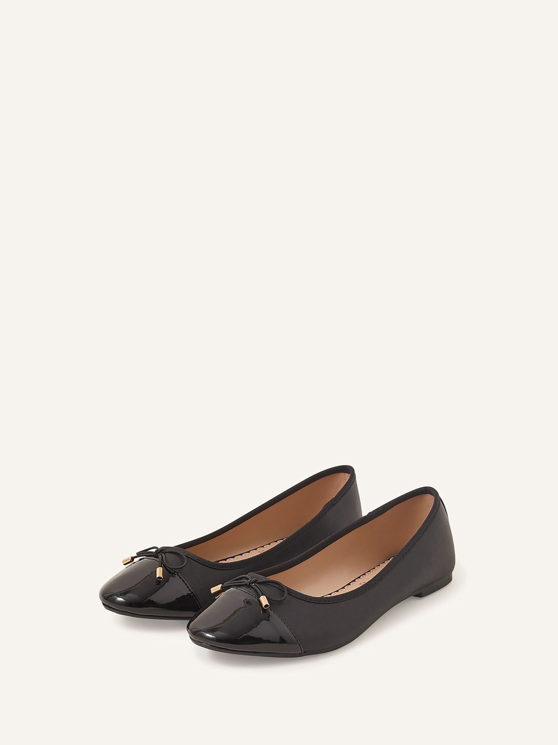 Buy Accessorize Black Bow Detail Ballerina Flats from the Next UK ...