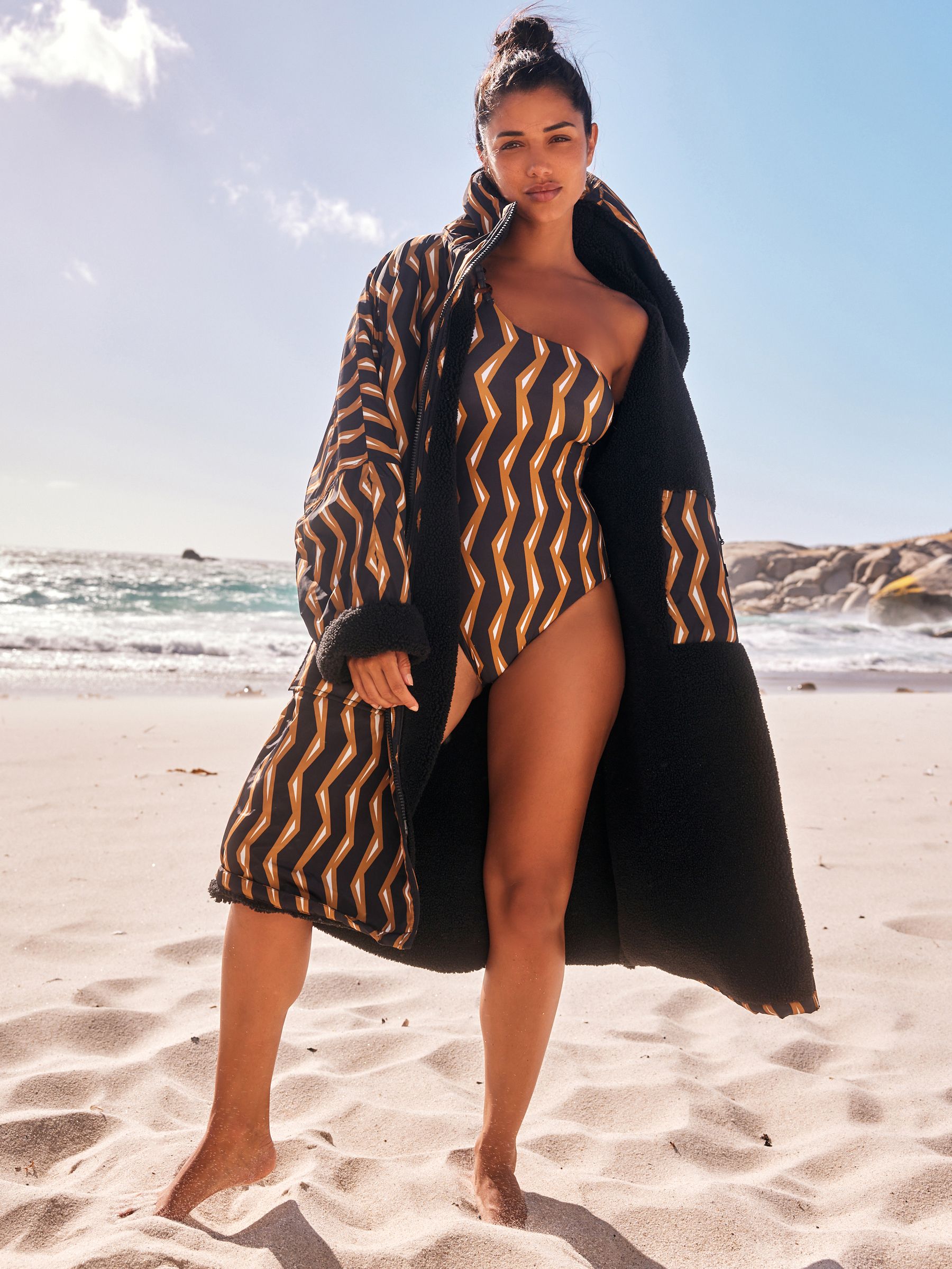 Buy Scion Changing Black Print Robe from Next Ireland