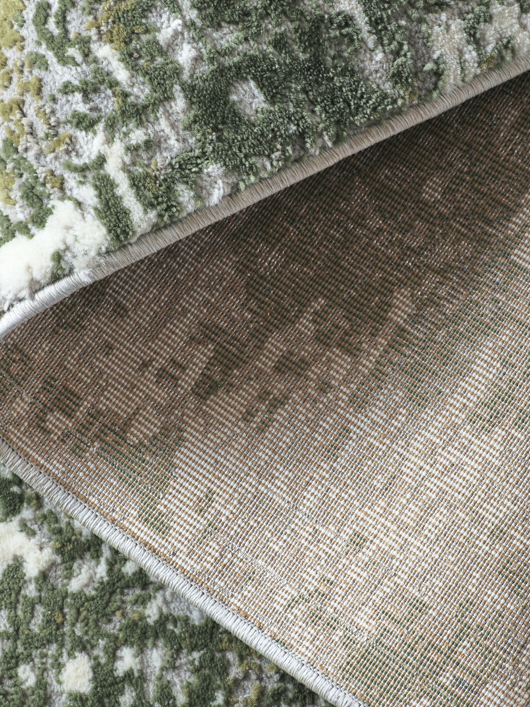 Buy Moss Green Mica Abstract Rug from the Next UK online shop