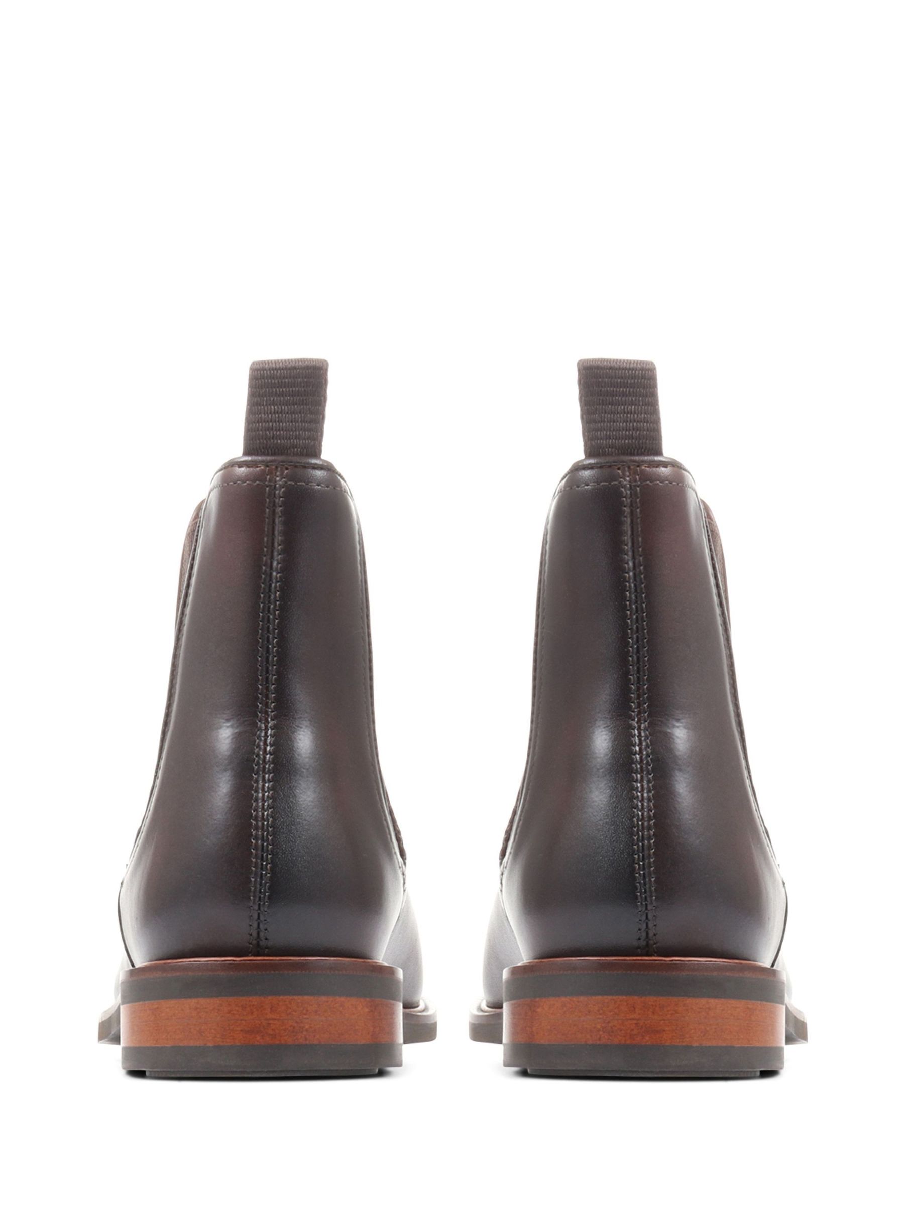 Buy Jones Bootmaker Dark Brown Eastbourne Leather Chelsea Boots from ...
