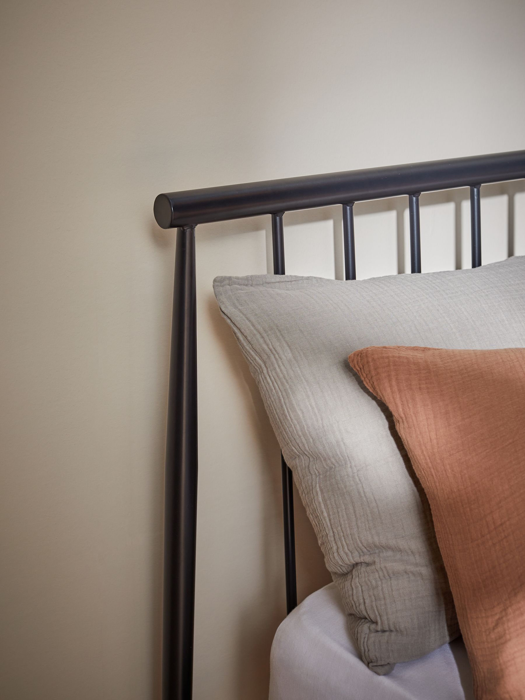 Buy MADE.COM Black Penn Metal Bed Frame from the Next UK online shop