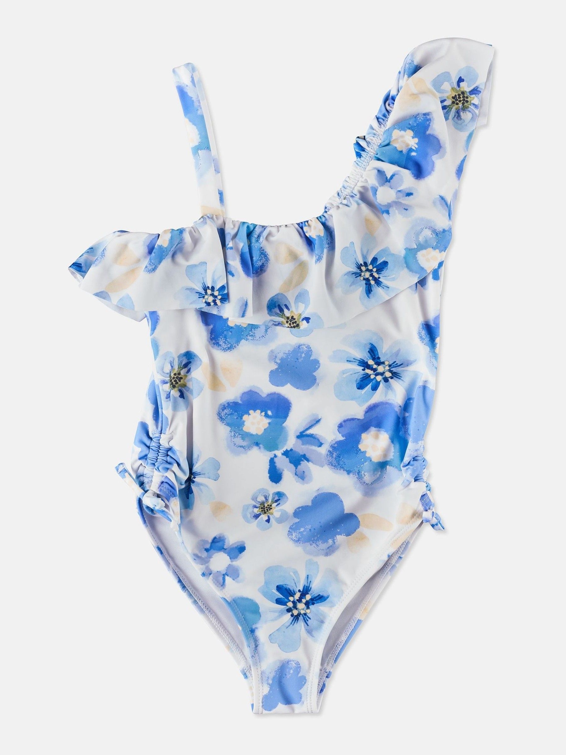 Buy Angel & Rocket Blue Ruffle Shoulder Swimsuit from the Next UK ...